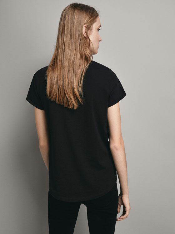 Massimo Dutti COTTON ‘HI THERE’ T-SHIRT at £24.95 | love the brands