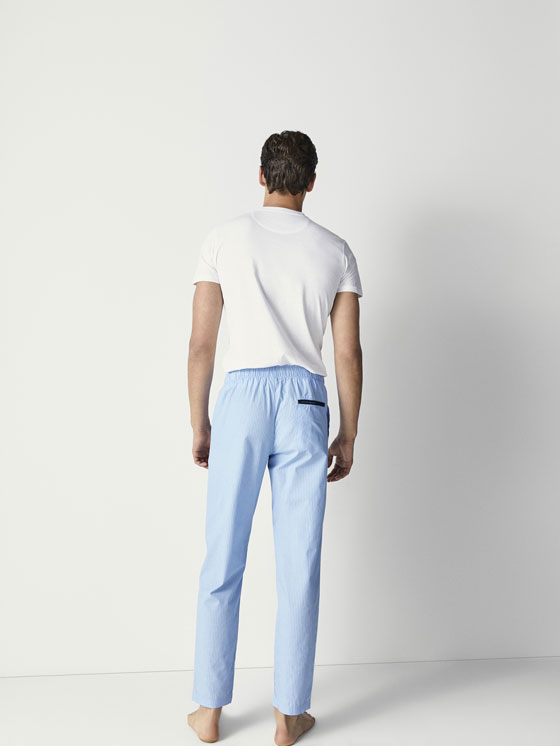 Massimo Dutti COTTON PYJAMAS WITH STRIPED DETAIL at £49.95 | love the ...