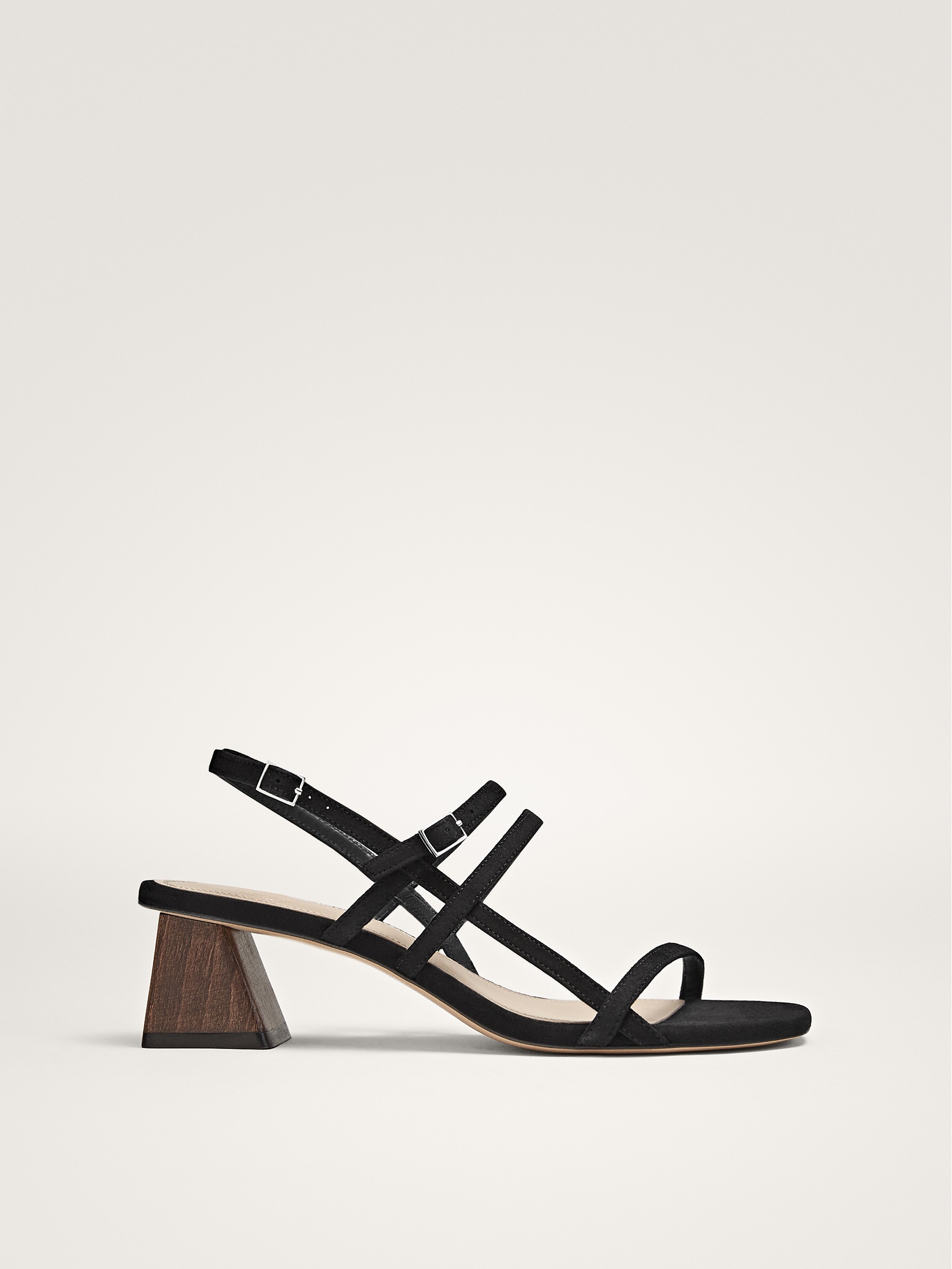 Massimo Dutti MULTI-STRAP HEELED SUEDE SANDALS at £79.95 | love the brands