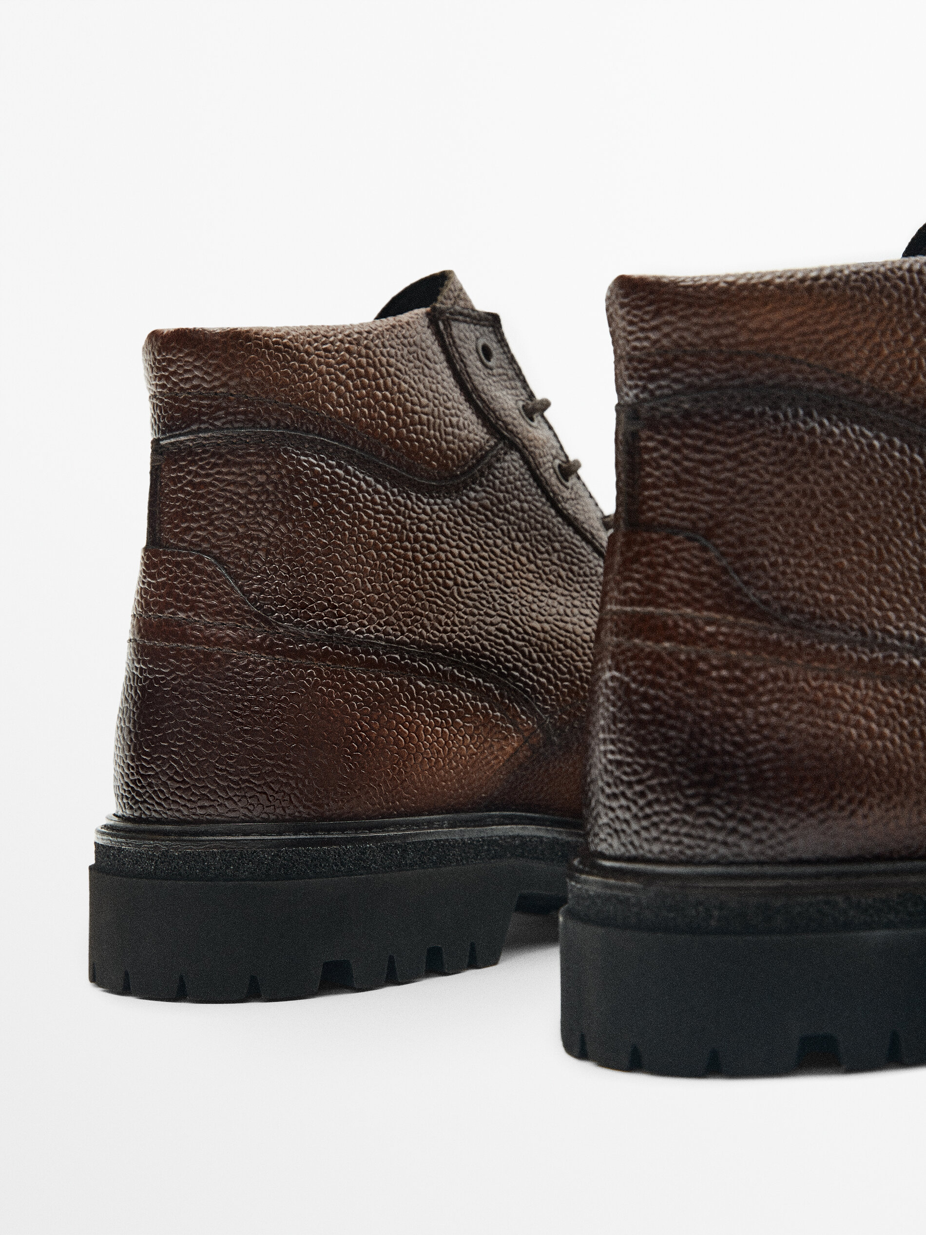 Massimo Dutti Leather Moc Toe Boots - Limited Edition - Big Apple Buddy