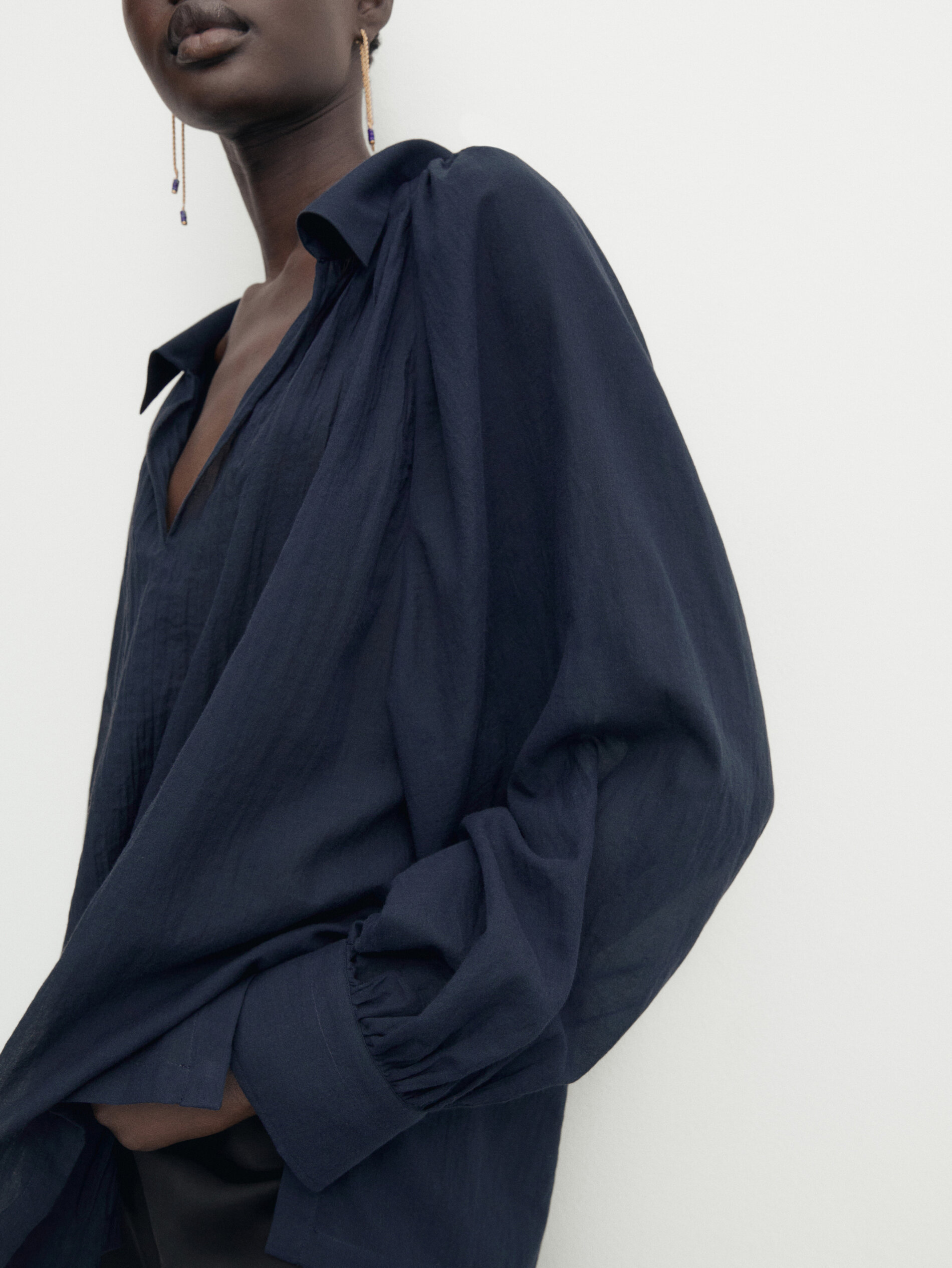 Pendientes doble cadena piedras azules baño oro · Azul Eléctrico ...