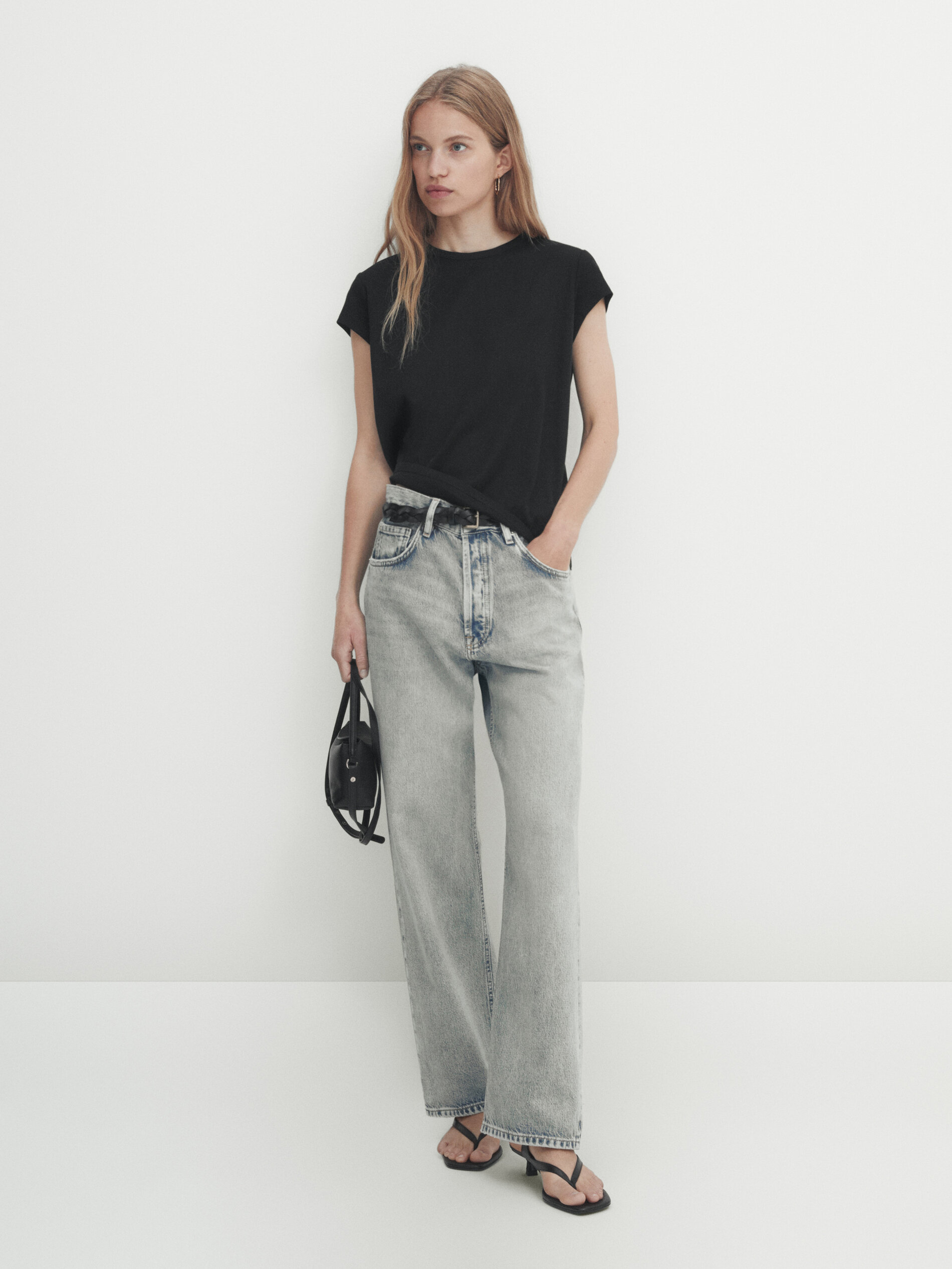 블랙 티셔츠 - Massimo Dutti South Korea | 대한민국