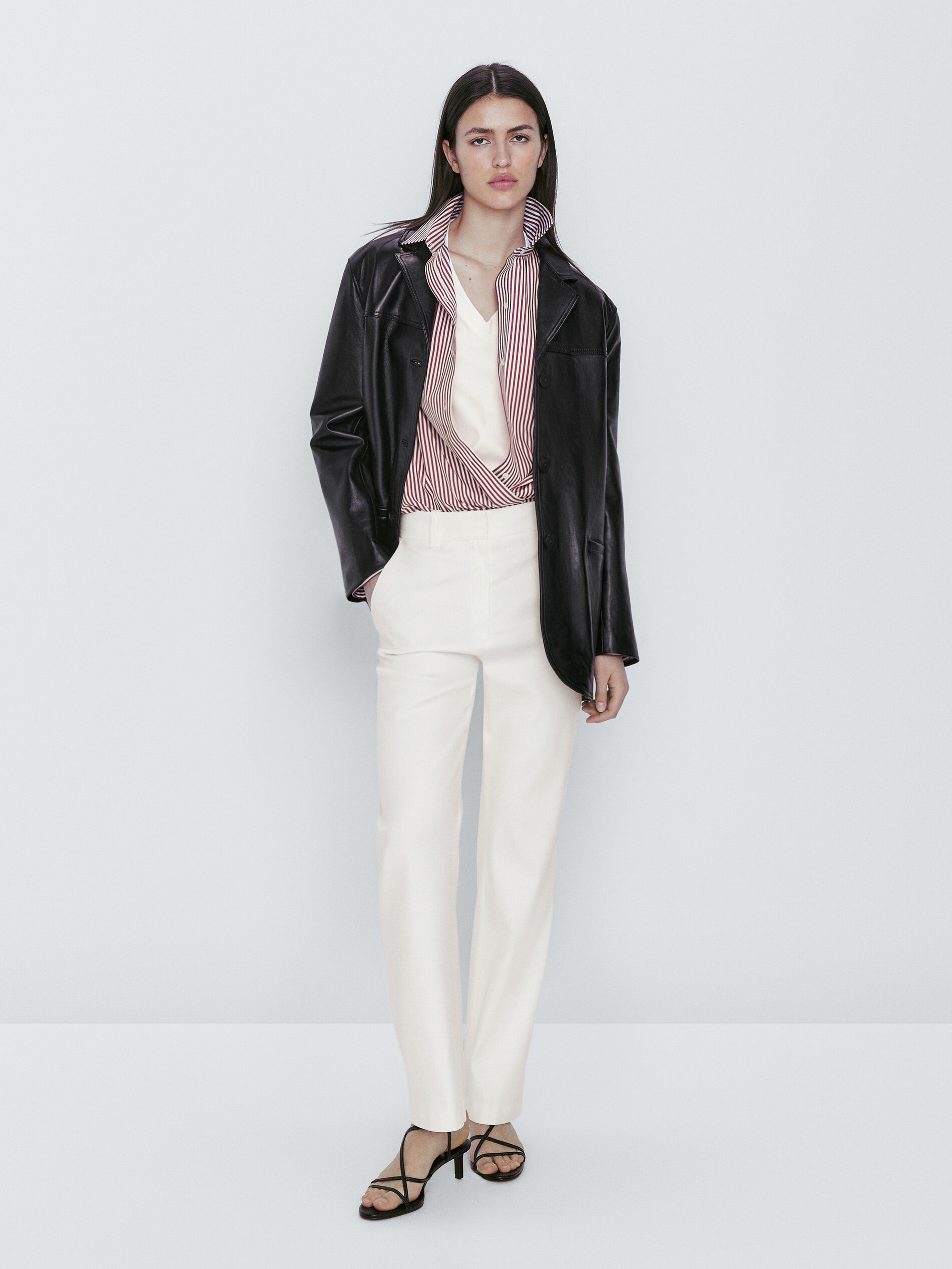 화이트 팬츠 - Massimo Dutti South Korea | 대한민국