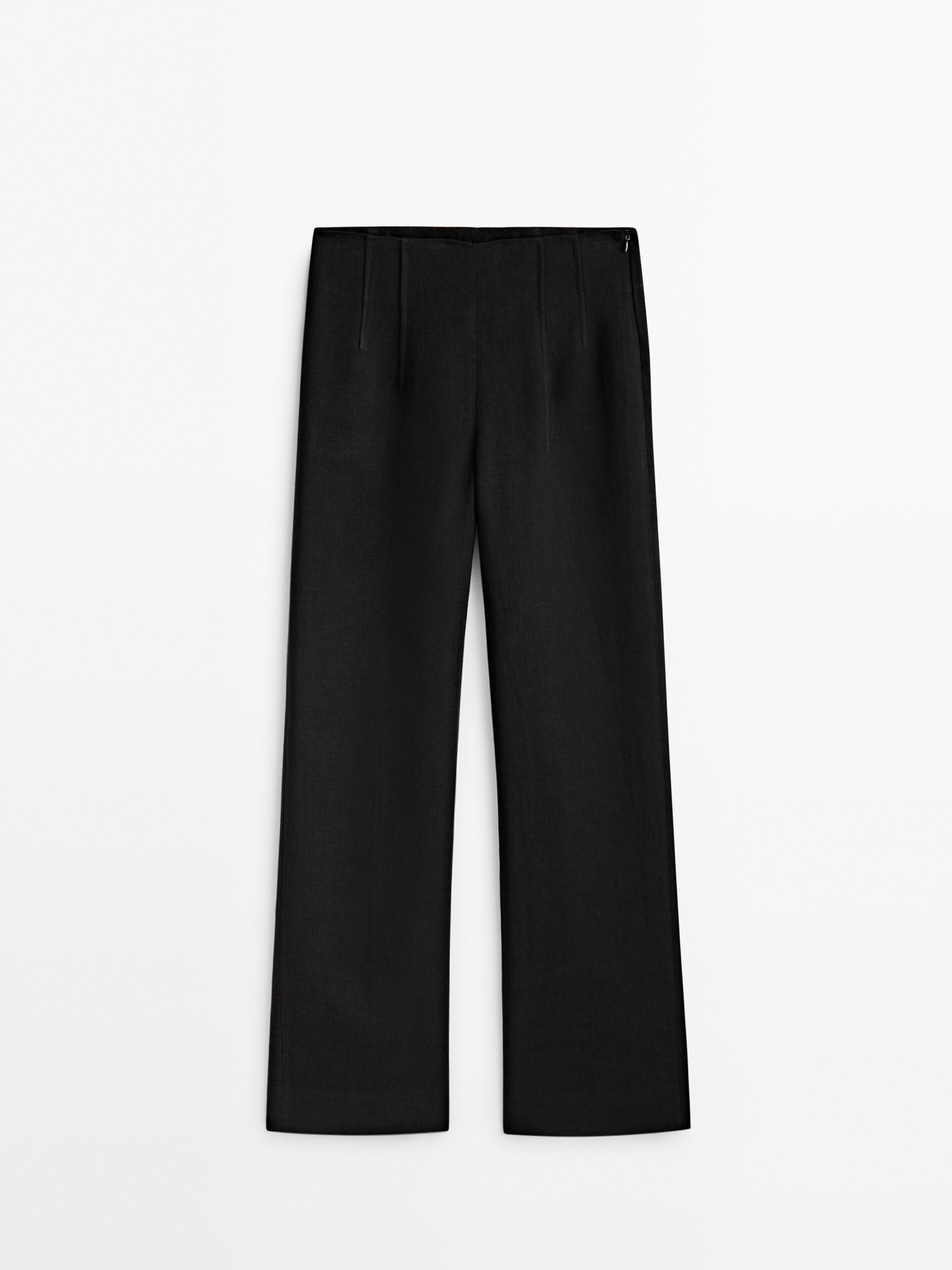 Massimo Dutti Linen Suit Trousers With Seams - Limited Edition - Big ...