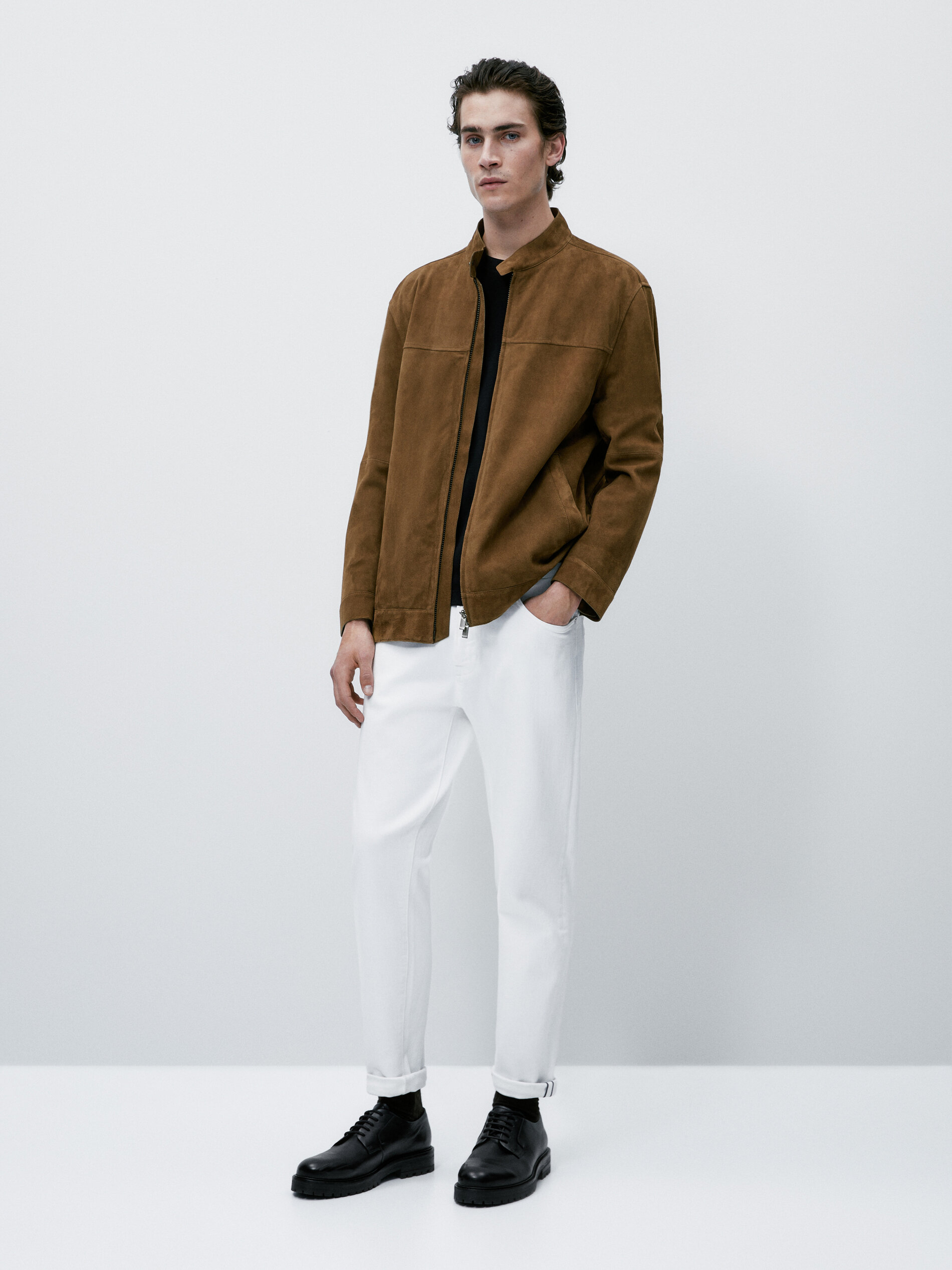 Massimo Dutti Suede Leather Jacket - Big Apple Buddy
