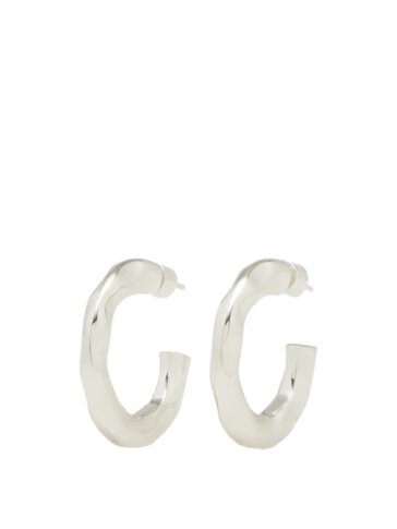 Pendientes aros textura · Plata · Accesorios | Massimo Dutti