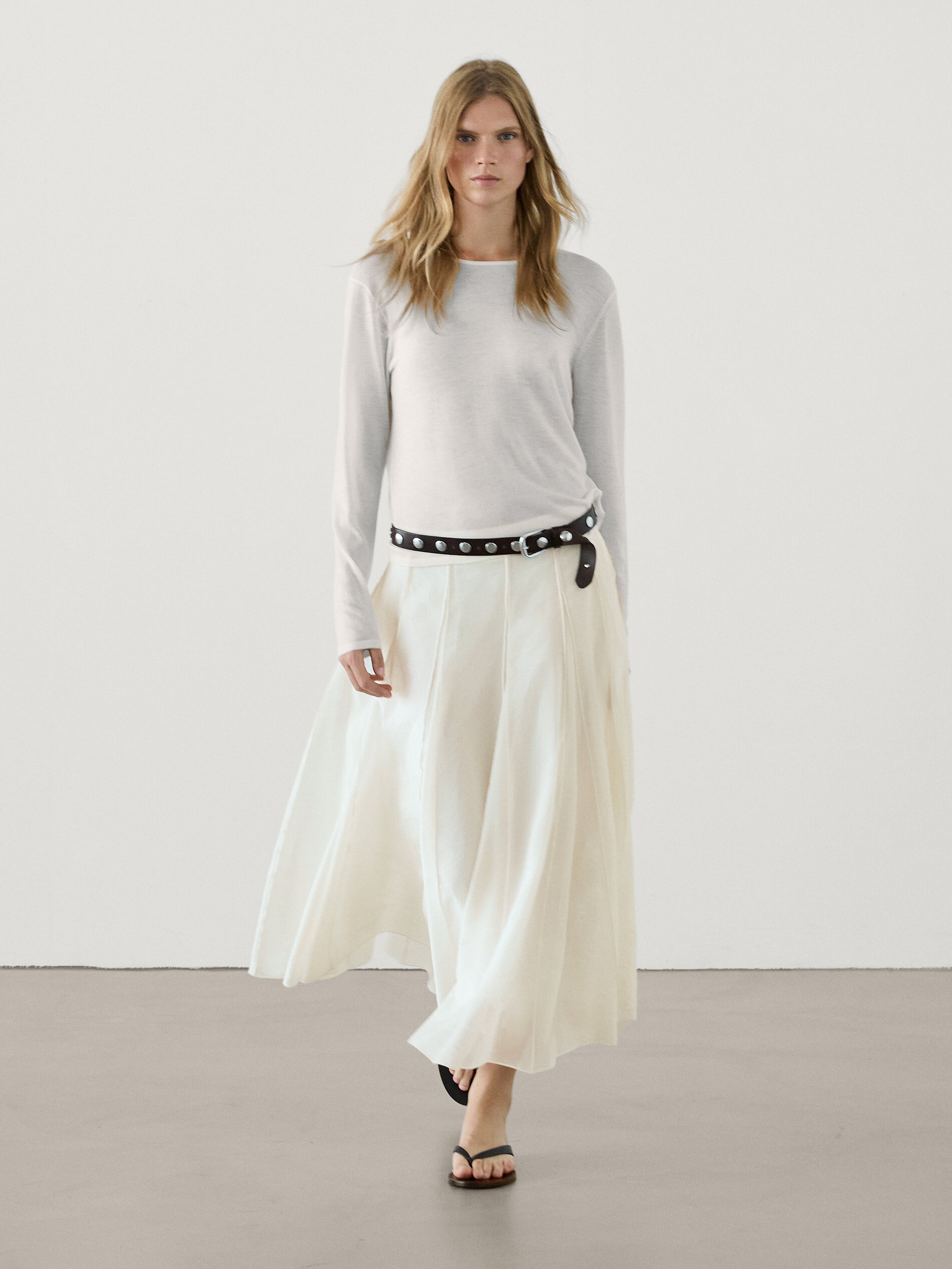 Women's Midi Skirts - Massimo Dutti - US