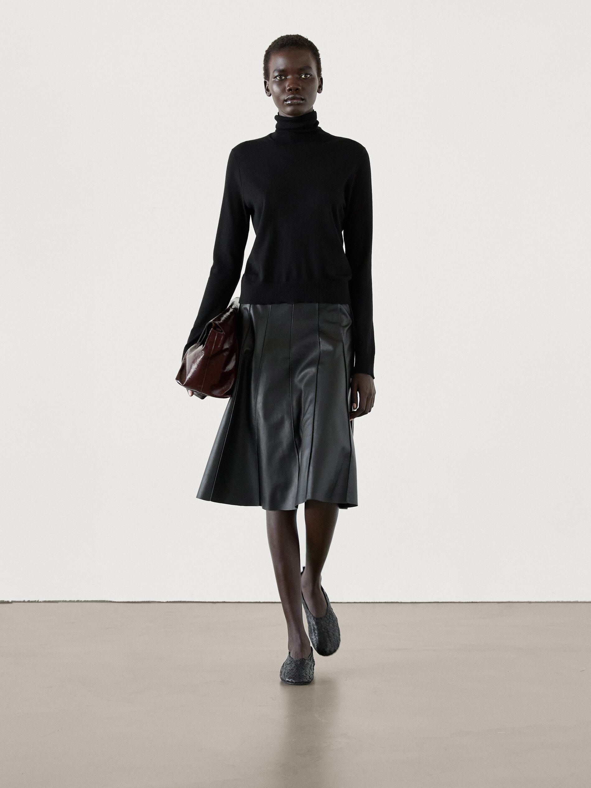 High neck knit jumper · Black, Maroon, Cream, Dark Green, Blue, Peach ...