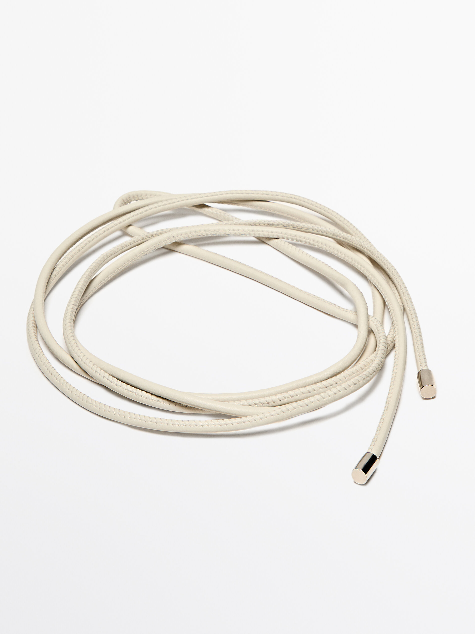 Ζώνη-κορδόνι από δέρμα νάπα - Massimo Dutti Ελλάδα