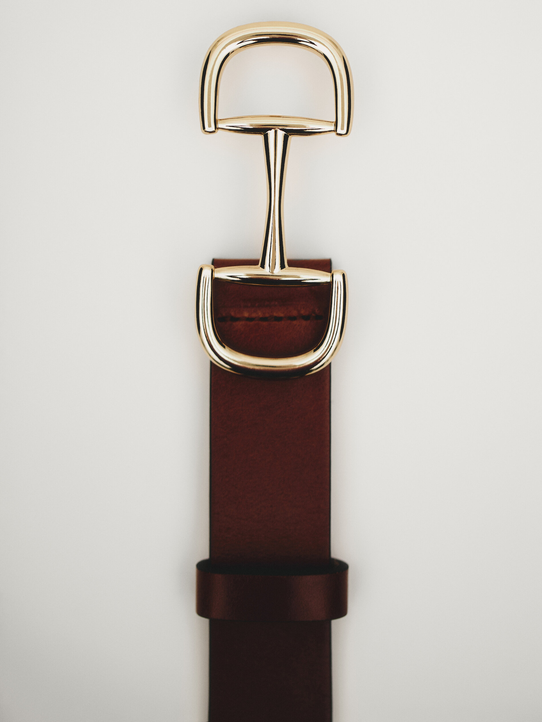 Cinturón piel doble hebilla · Cuero · Cinturones | Massimo Dutti