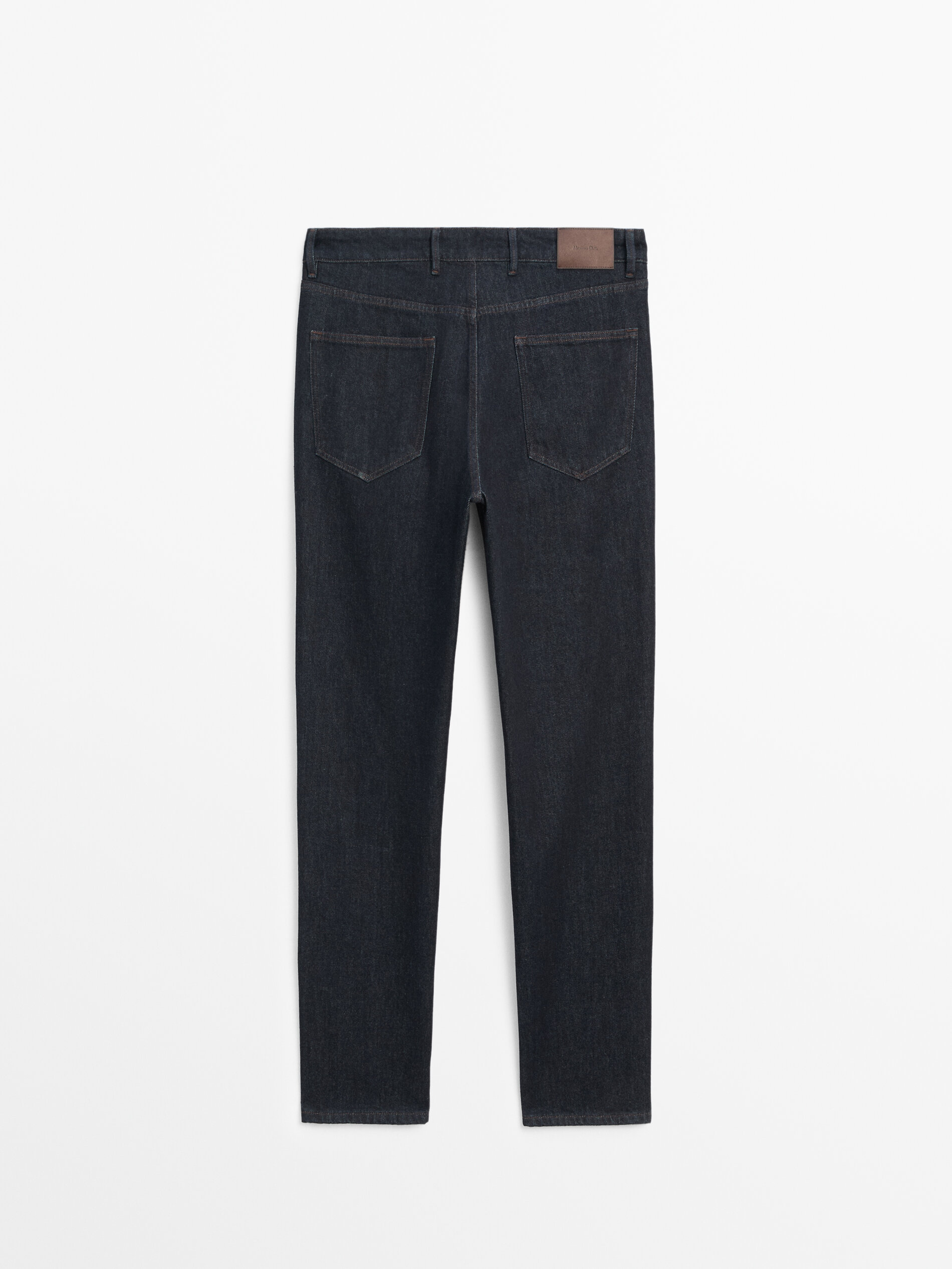 Tapered fit desized jean · İndi̇go · Abi̇ye | Massimo Dutti