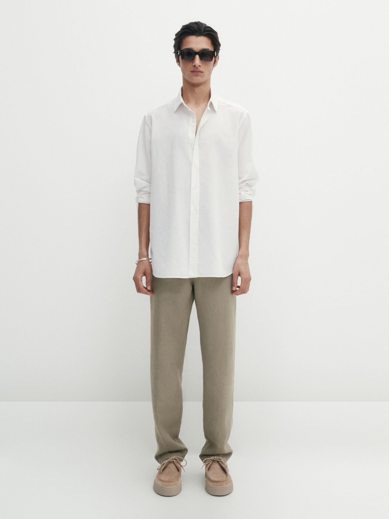 Men's Linen Shirts - Massimo Dutti