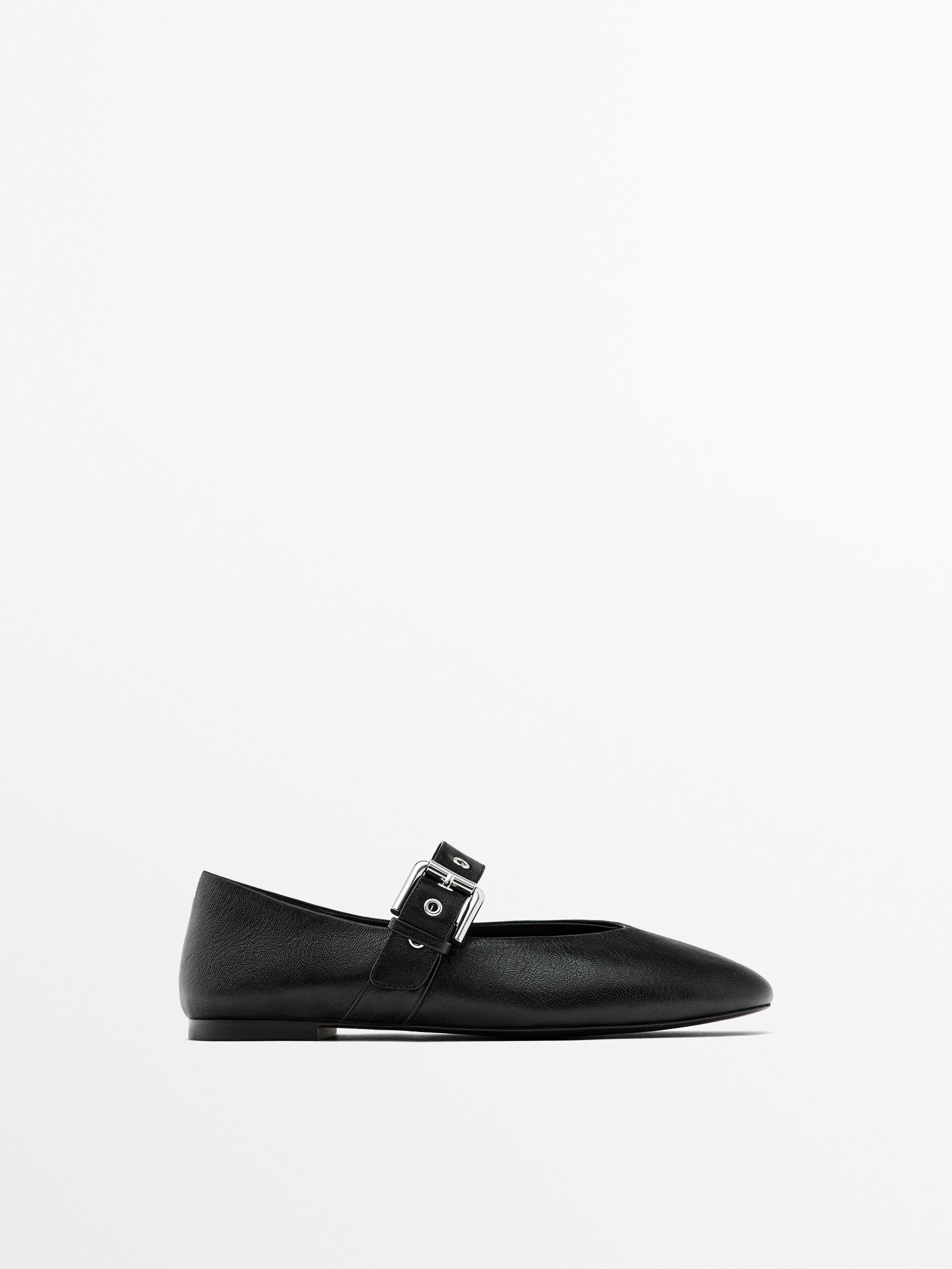Μαλακές μπαλαρίνες με αγκράφα Massimo Dutti Ελλάδα