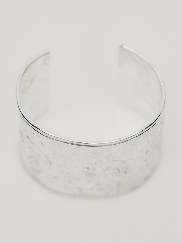 Pulsera Rígida Detalle Textura · Plata · Accesorios Massimo Dutti