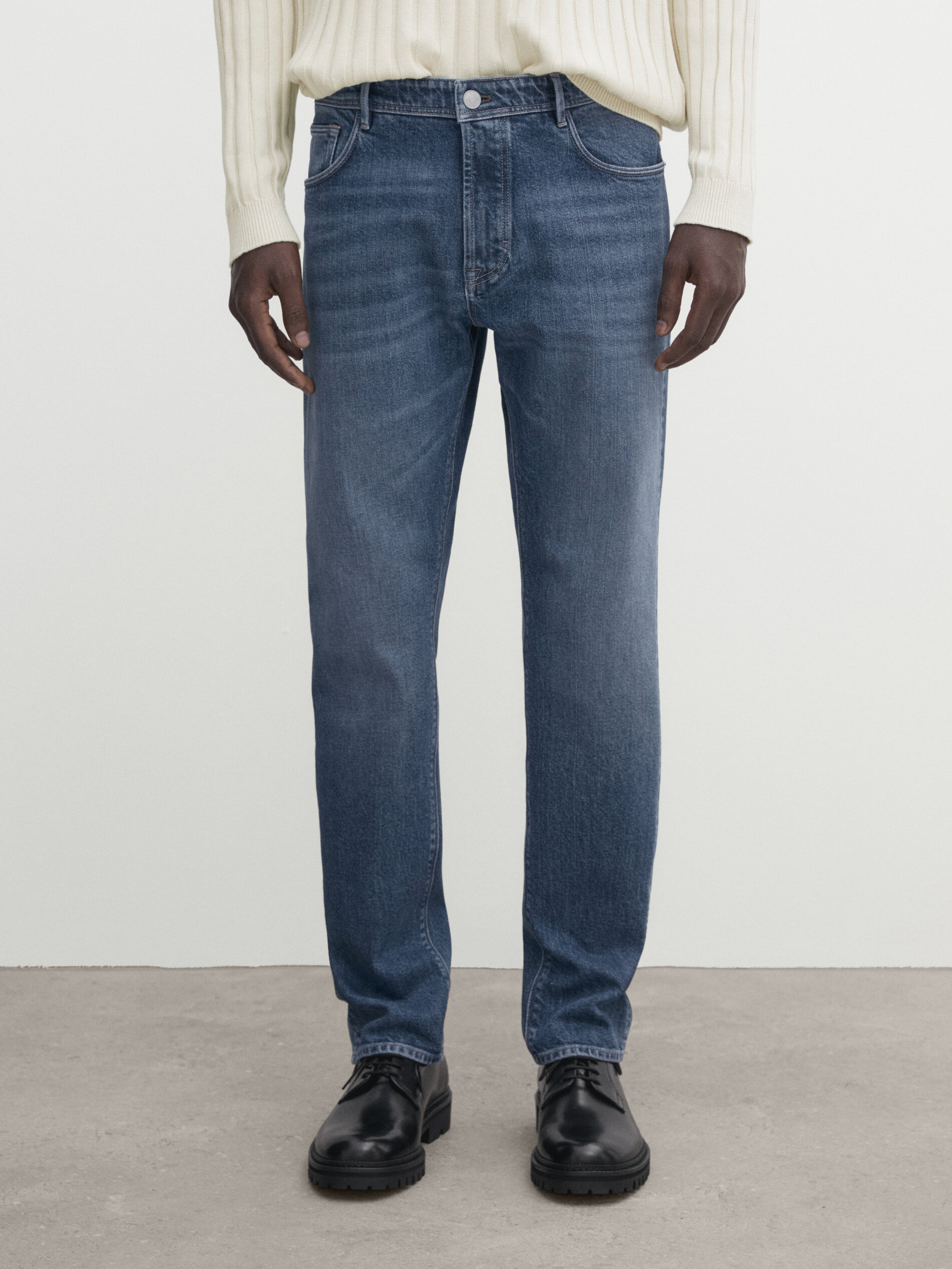 Men's Slim-Fit Jeans - Massimo Dutti