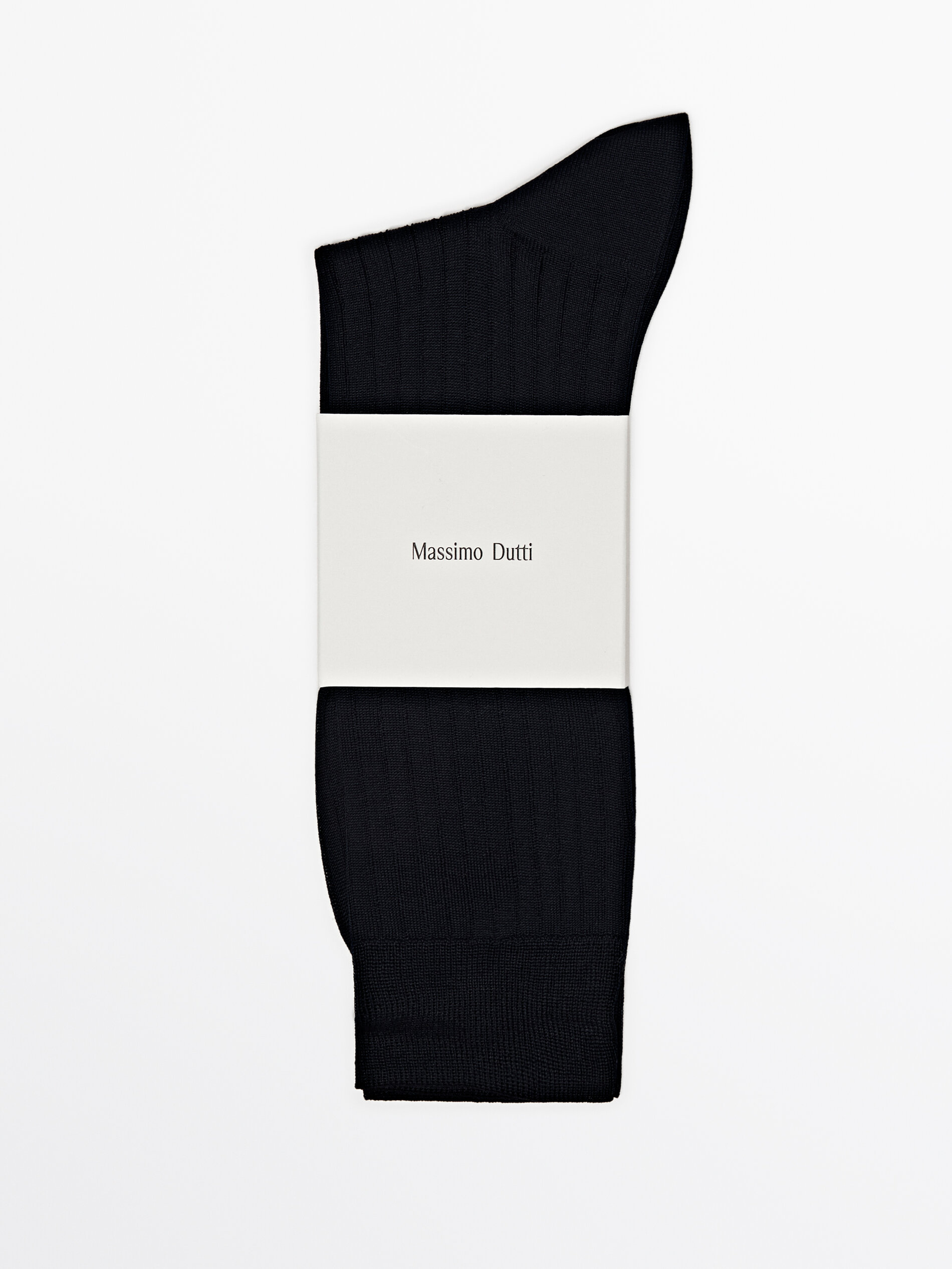 Plain smart socks · Navy Blue, Black · Socks | Massimo Dutti