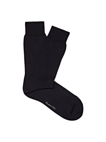 Plain smart socks · Navy Blue, Black · Socks | Massimo Dutti