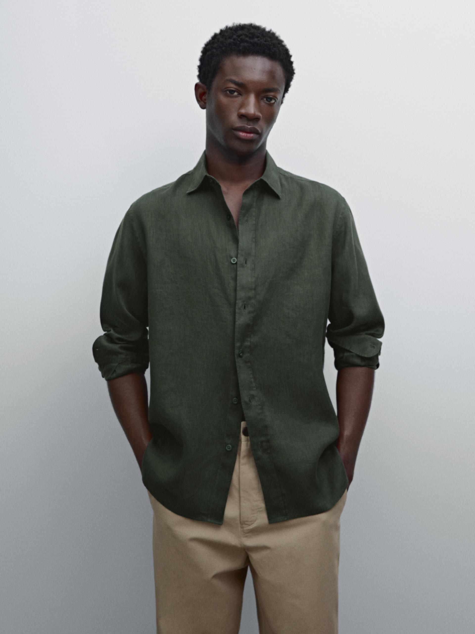 Camisas de linho de Homem - Massimo Dutti - PT