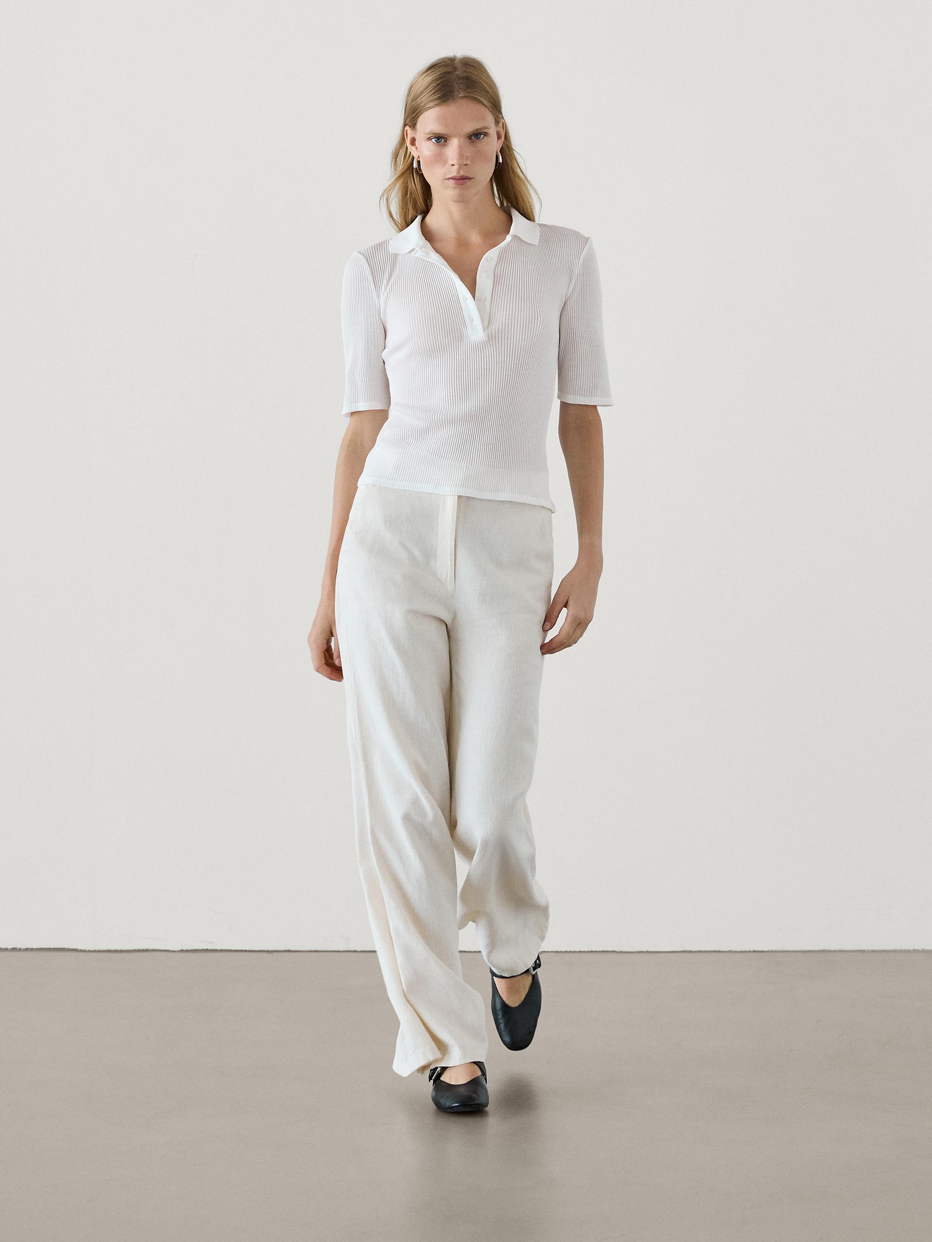 Ženske bele majice - Massimo Dutti