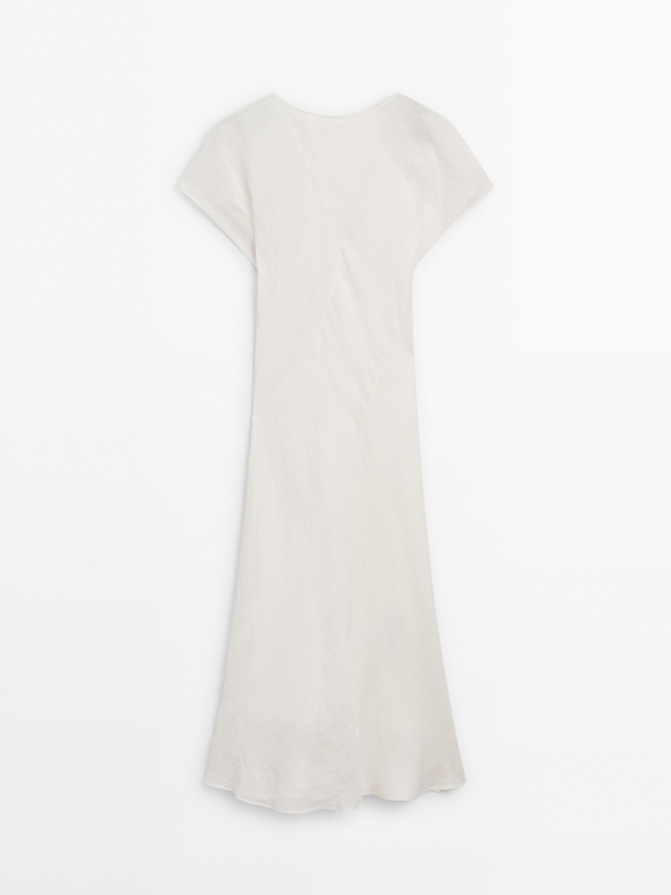 Linen dresses - Massimo Dutti