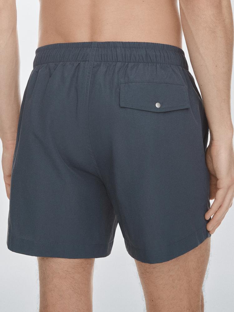 شورت سباحة سادة · رصاصي, كاكي, بني · حمام | Massimo Dutti