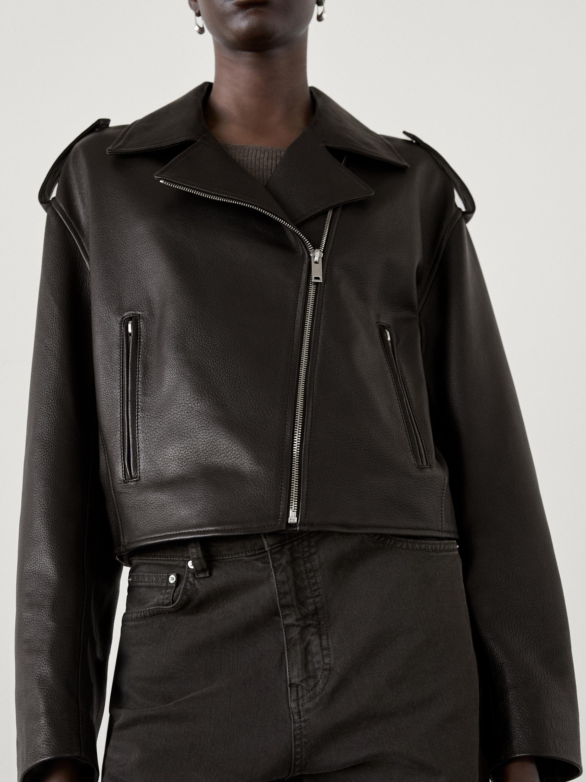 Γυναικεία Δερμάτινα Μπουφάν - Massimo Dutti - GR