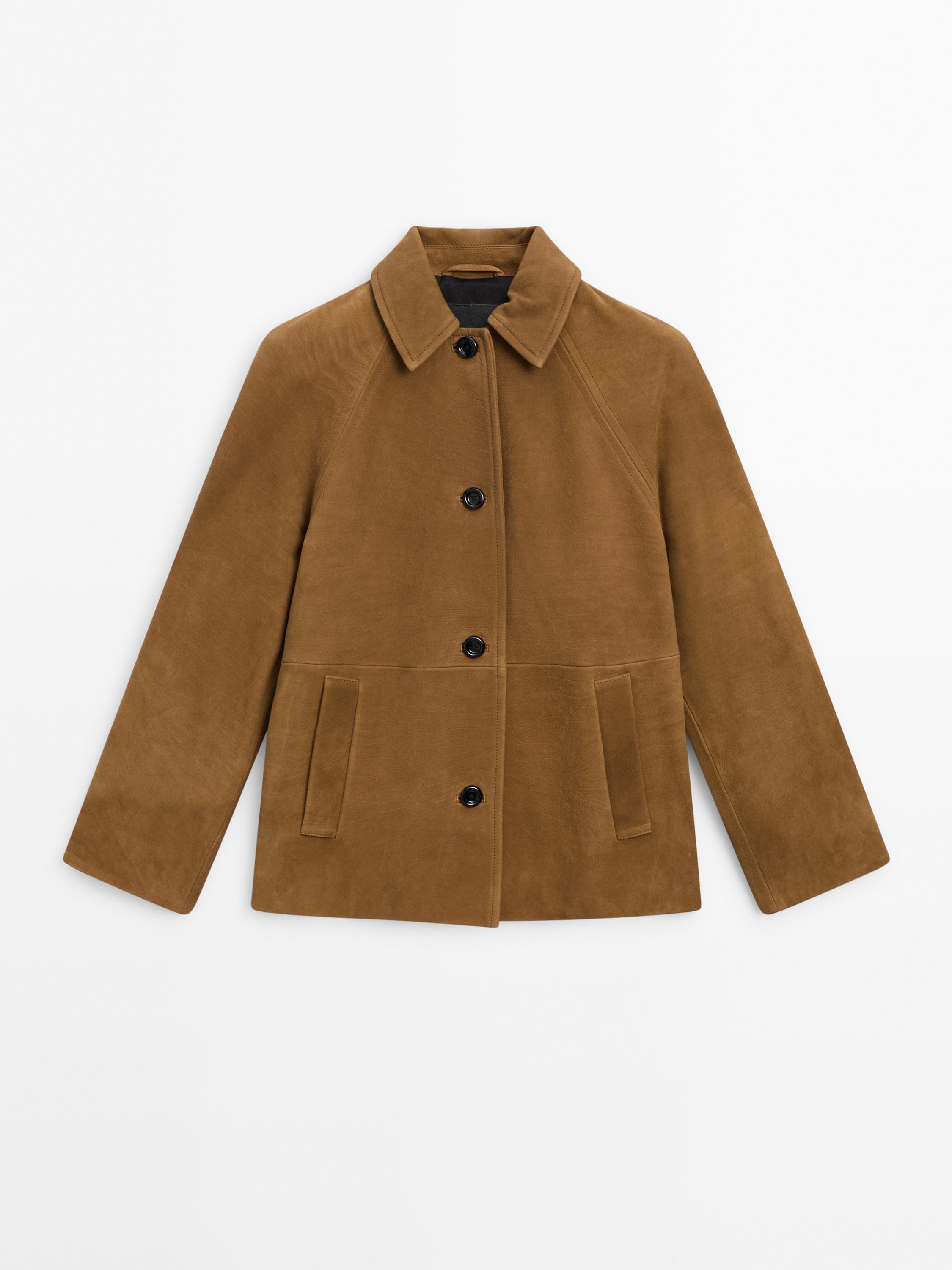 Txaketa, nobuk larruzkoa · Gamelua · Gonak | Massimo Dutti Txaketa, nobuk larruzkoa · Gamelua · Gonak | Massimo Dutti