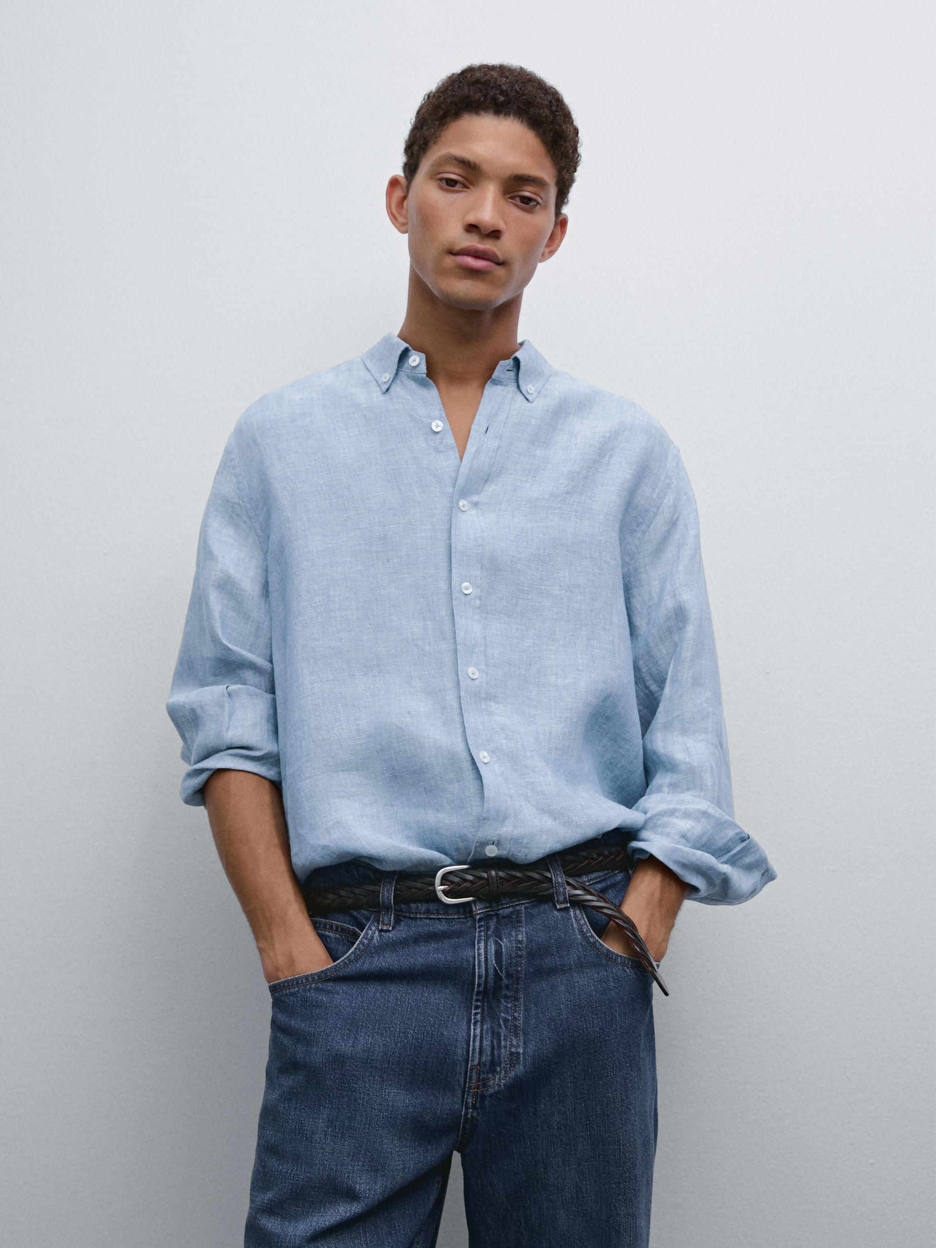 Chemises en lin pour hommes - Massimo Dutti - FR