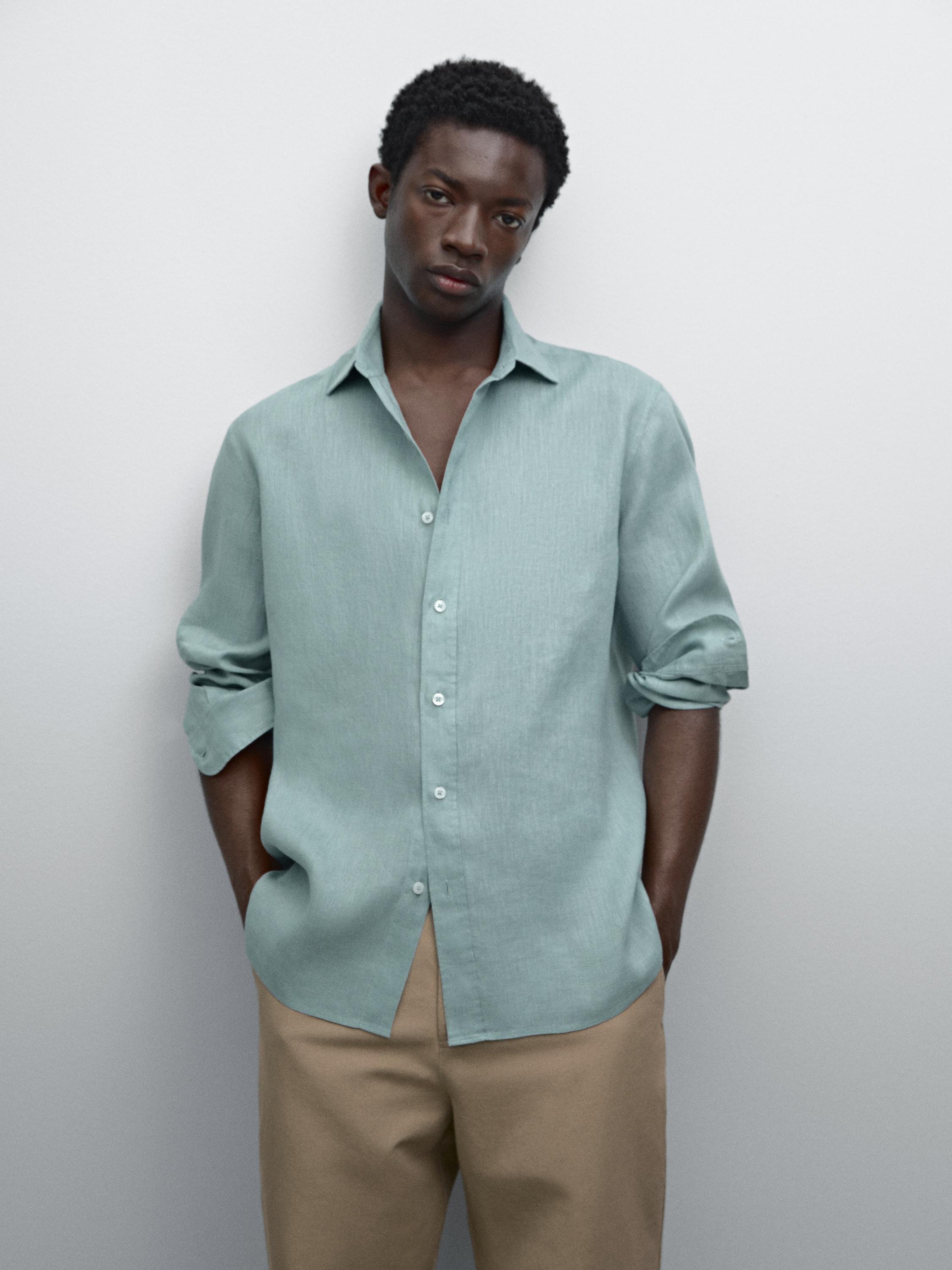 Camisas de linho de Homem - Massimo Dutti - PT