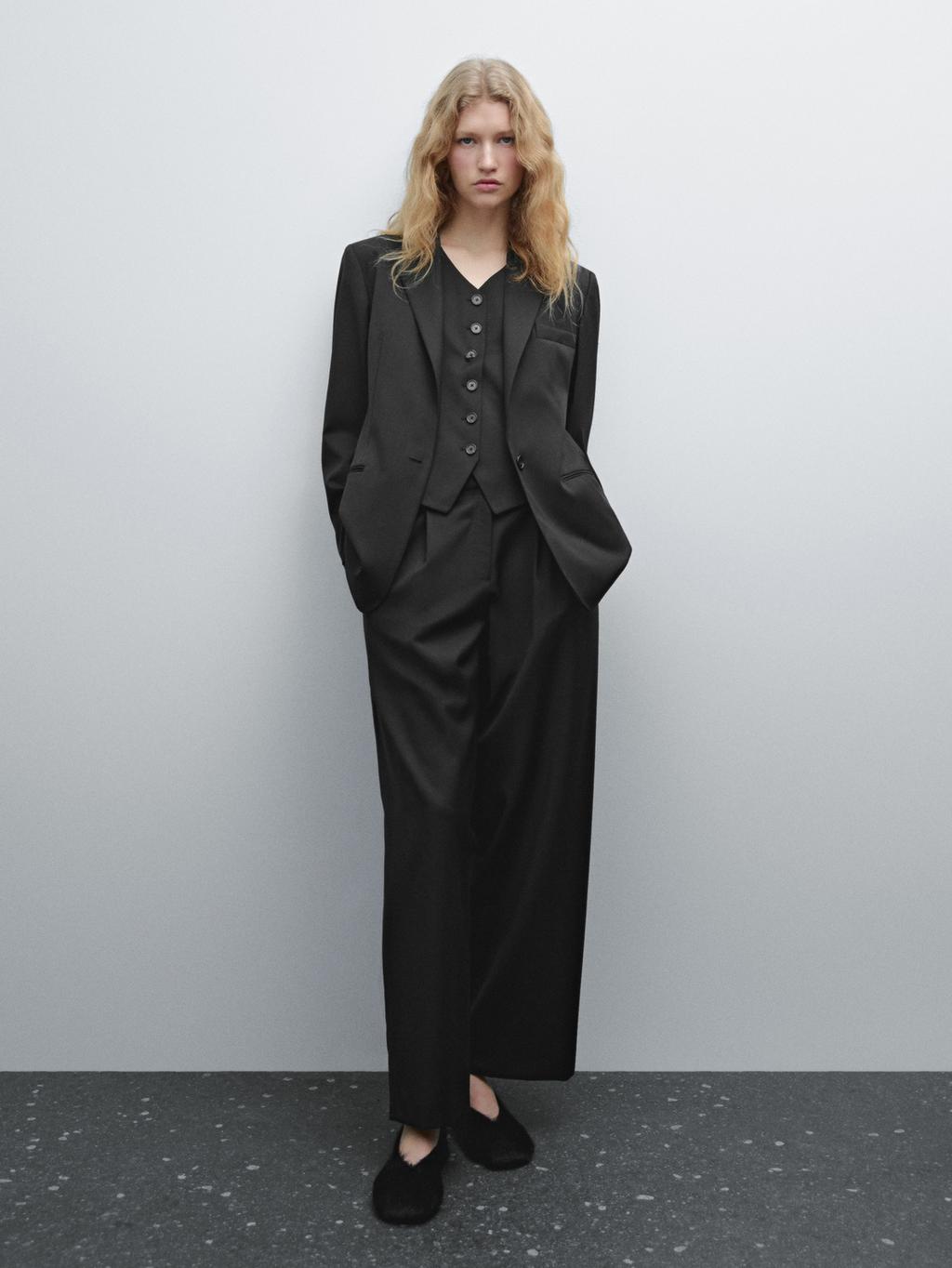 PANTALONES NEGROS - Massimo Dutti