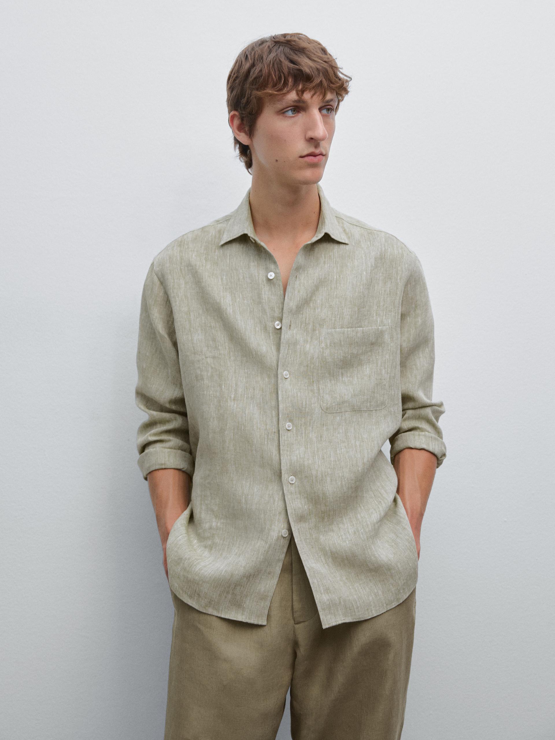 Camisas de linho de Homem - Massimo Dutti - PT