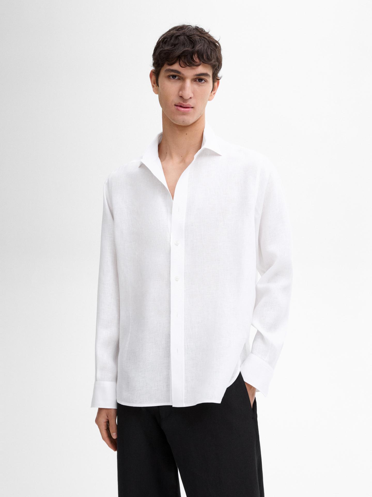 Men's Linen Shirts - Massimo Dutti