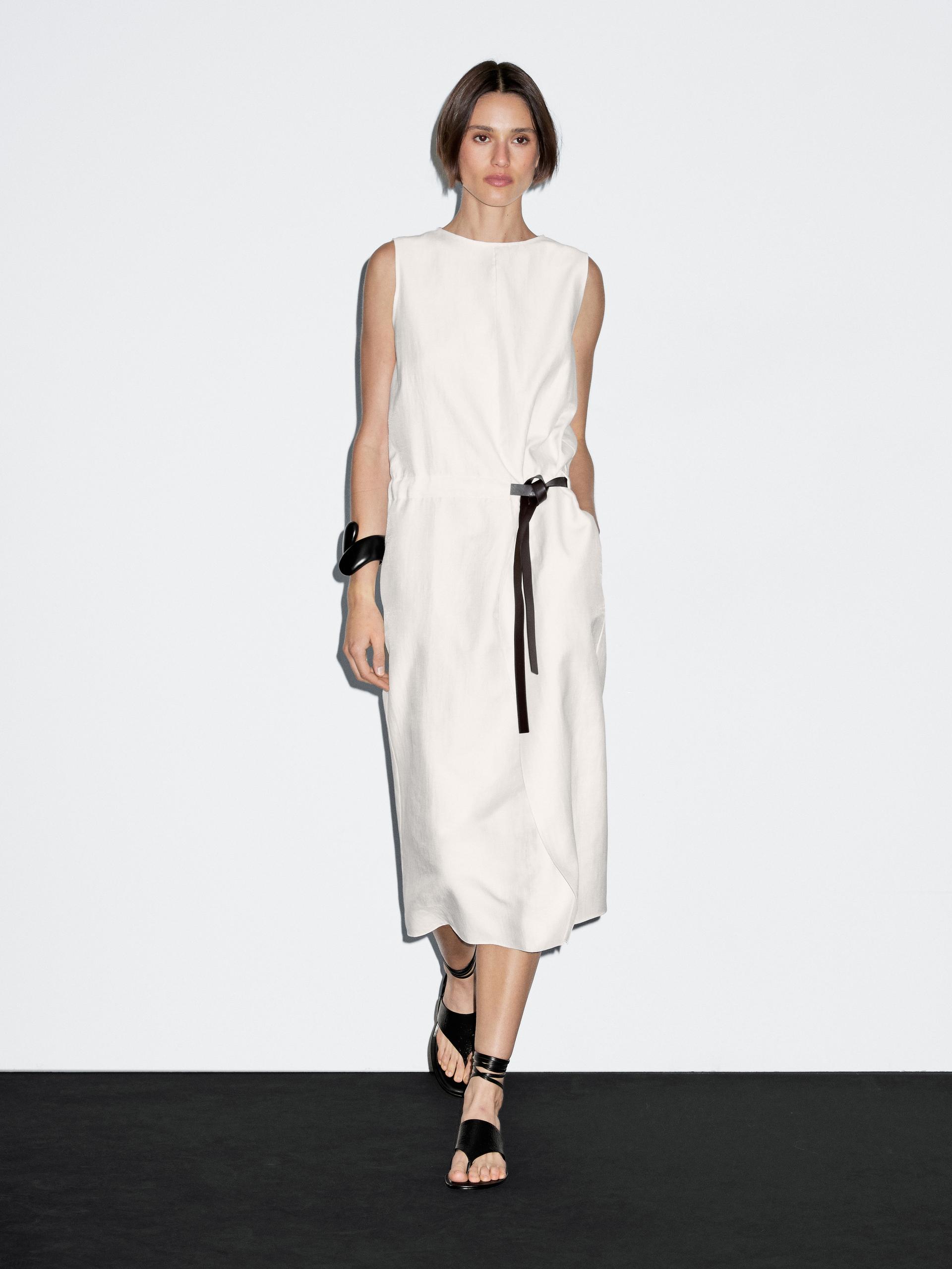 Women's Linen Dresses - Massimo Dutti - US