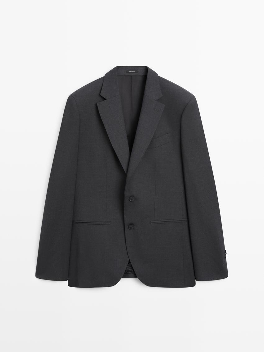Americana traje 100% lana · Marengo · Trajes | Massimo Dutti