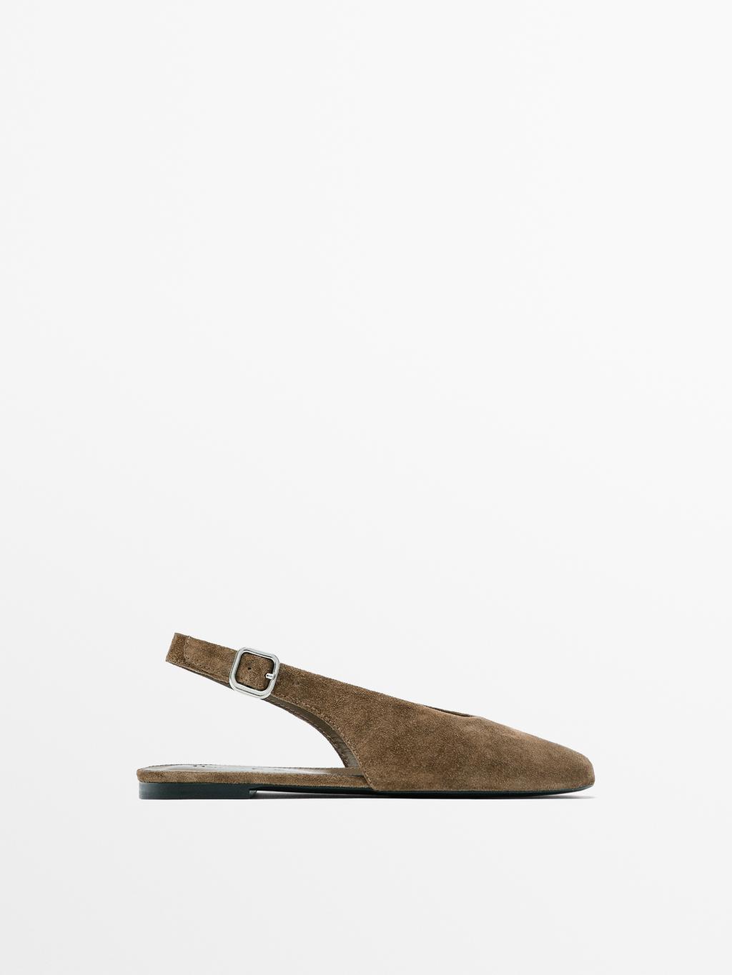Women's ballerina shoes - Massimo Dutti