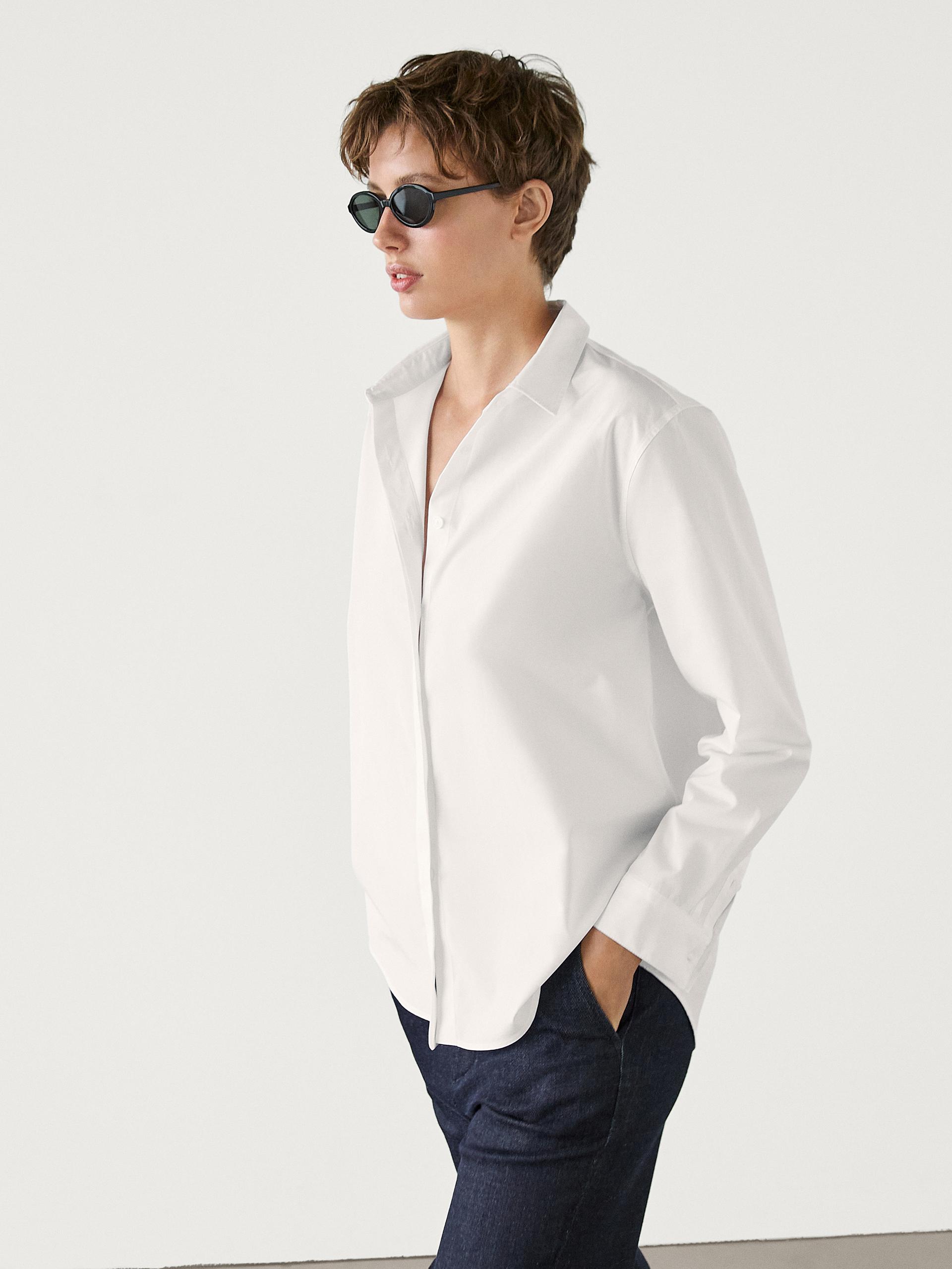 Women's White Shirts - Massimo Dutti - US