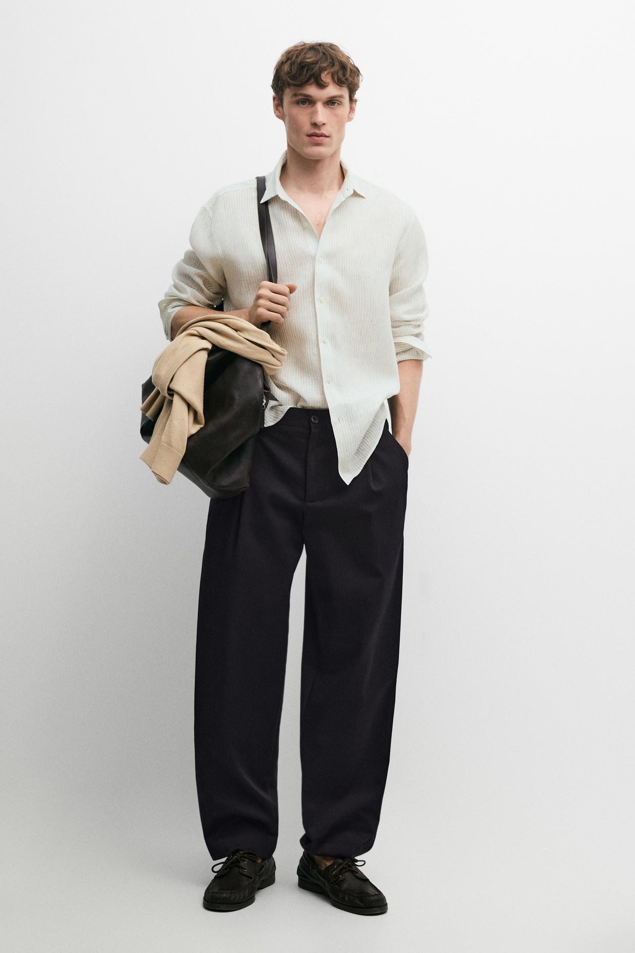 MODRÉ KALHOTY - Massimo Dutti - CZ