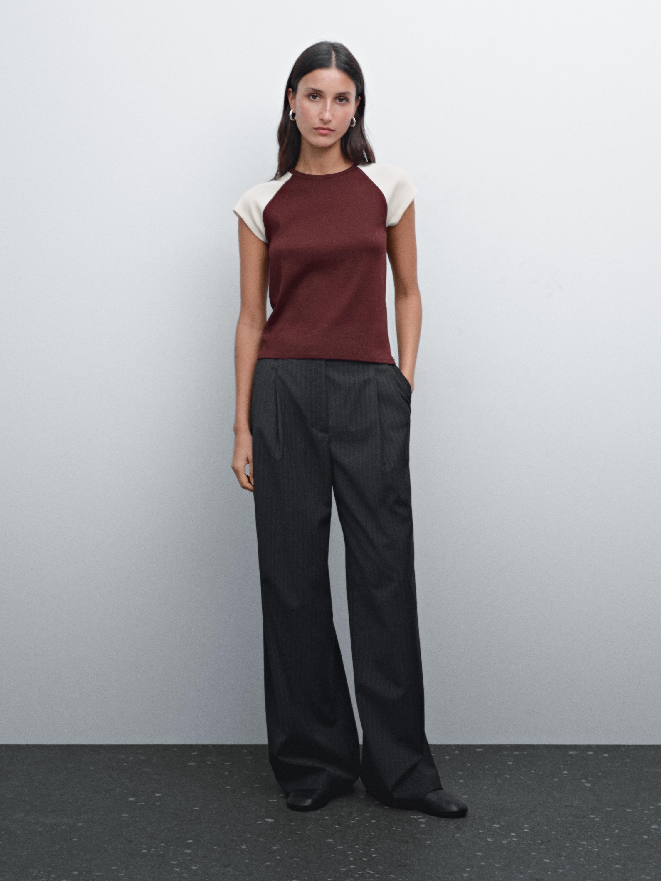 Ribbed cotton tank top · Maroon, Navy Blue · T-shirts And Polo Shirts ...