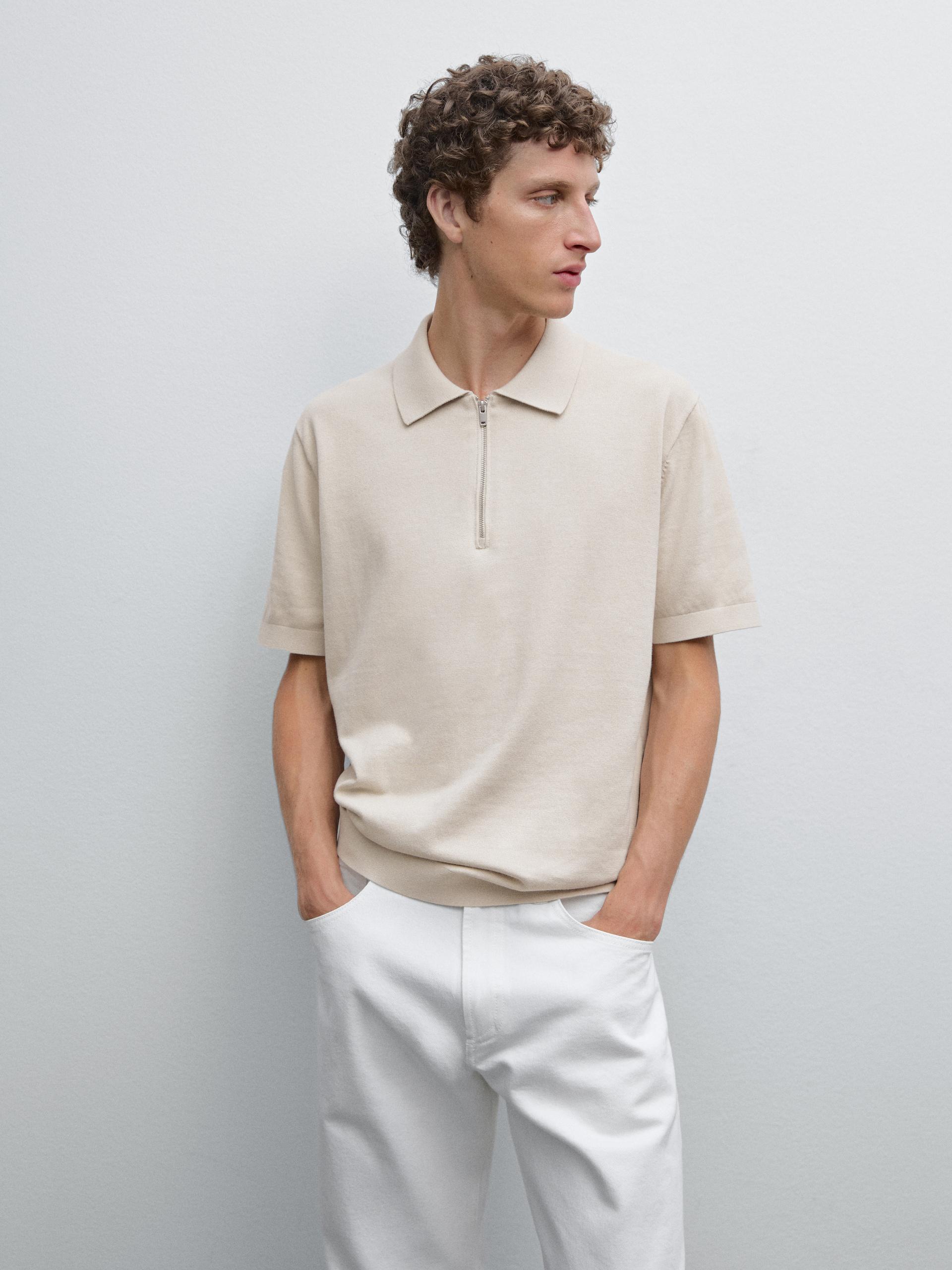 Polos en maille pour homme - Massimo Dutti - FR