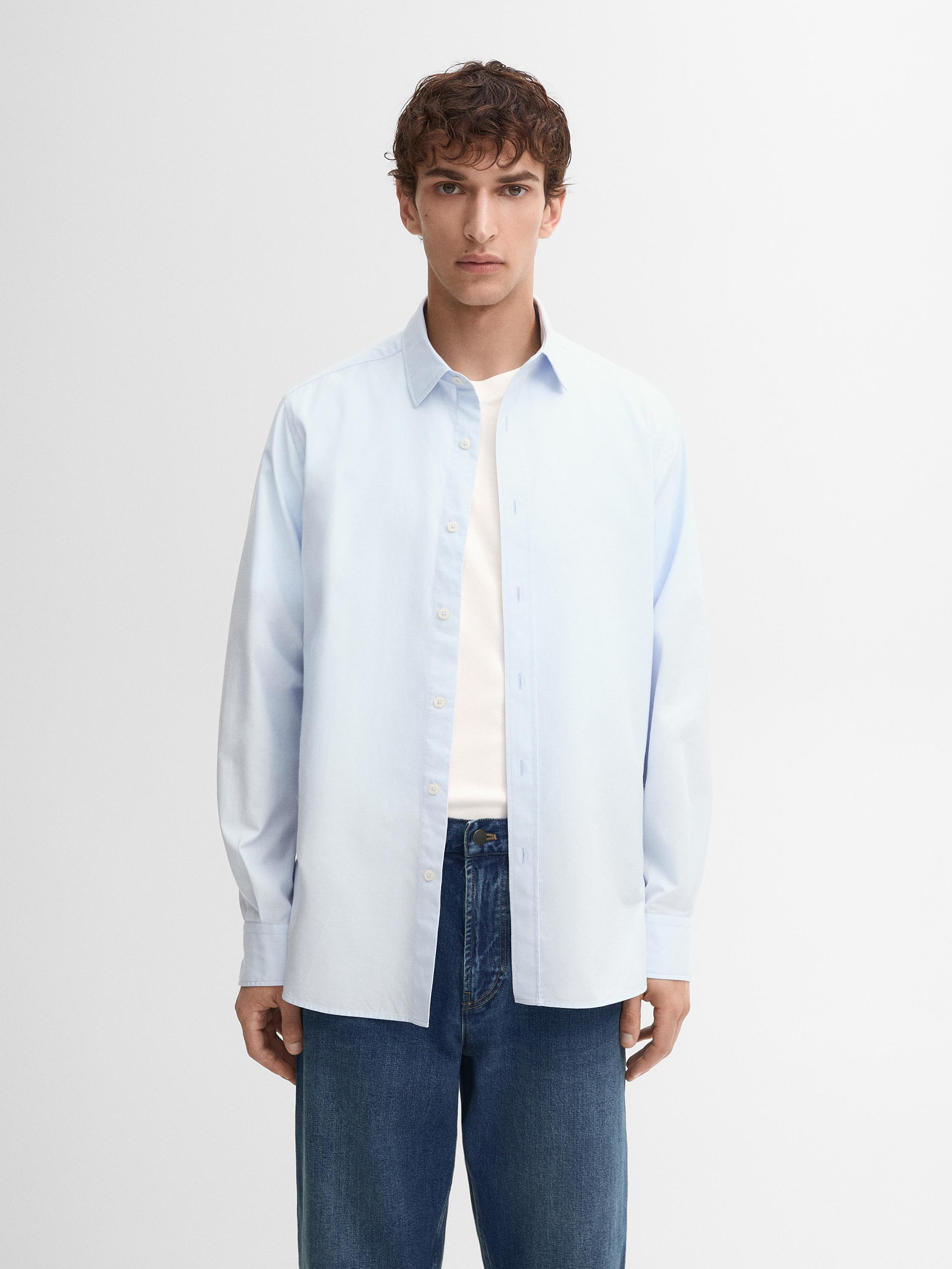 100% cotton slim fit twill shirt