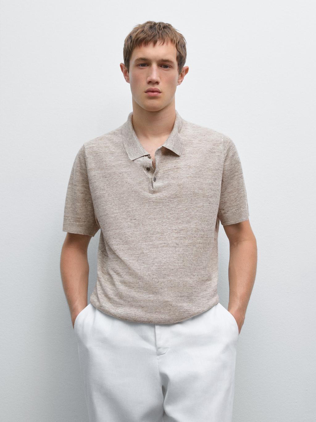 Polos en maille pour homme - Massimo Dutti - FR