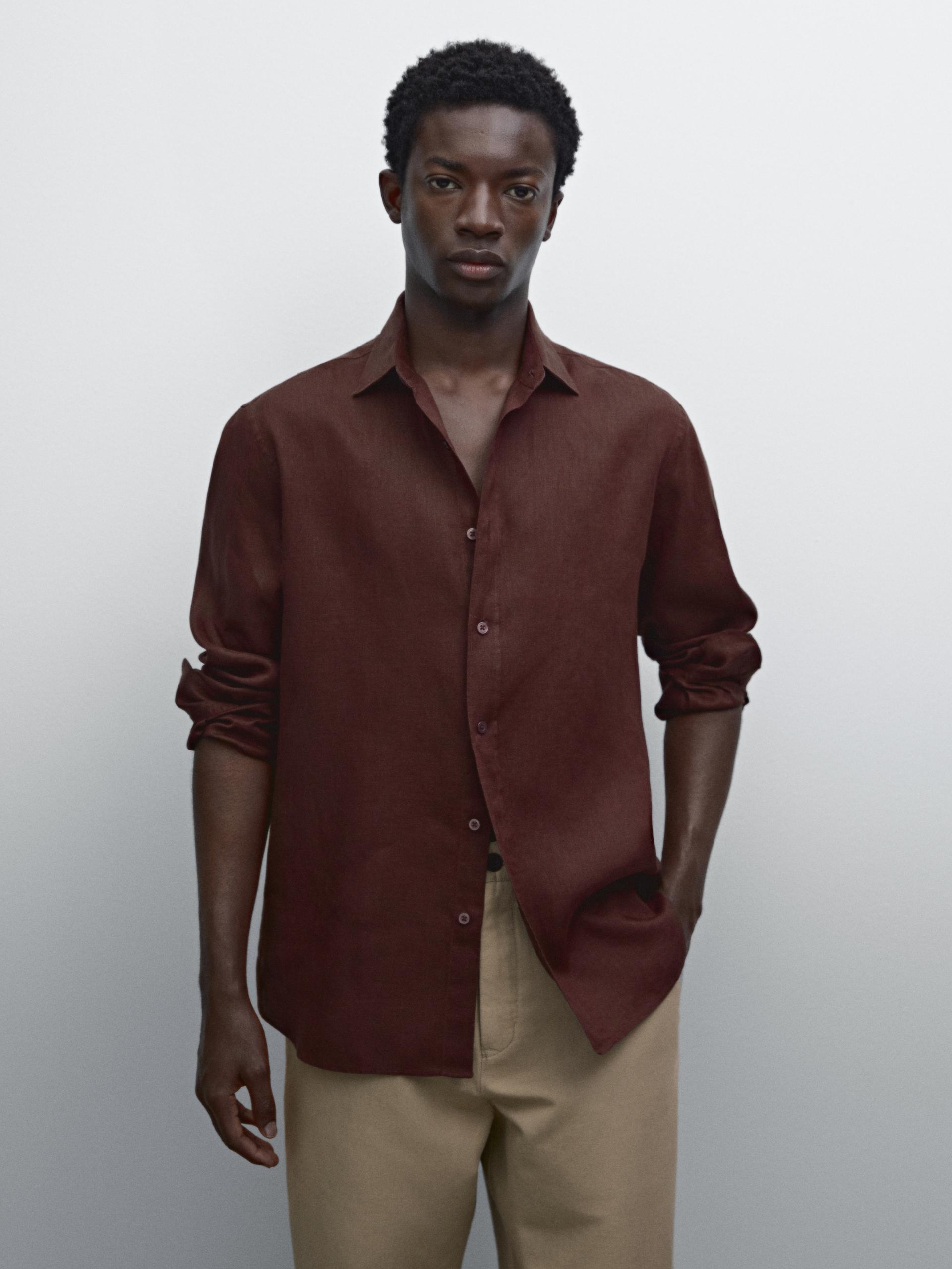 Camisas de linho de Homem - Massimo Dutti - PT