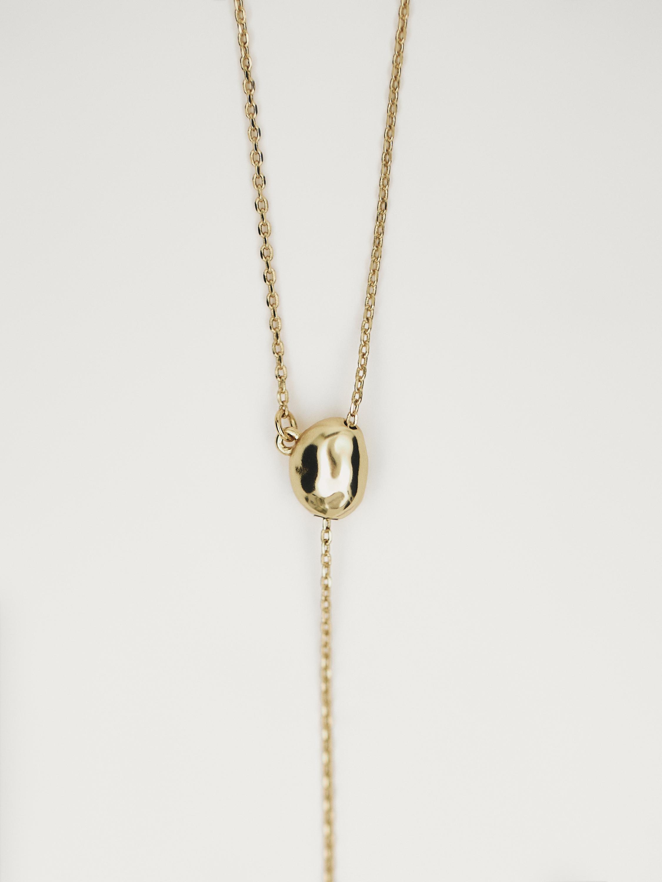 რეგულირებადი ყელსაბამი ოქროს მძივებით · Ოქროსფერი · Accessories ...