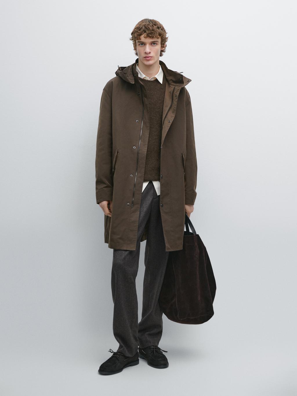 Parka larga técnica interior desmontable · Carey · Abrigos Y Chaquetas ...