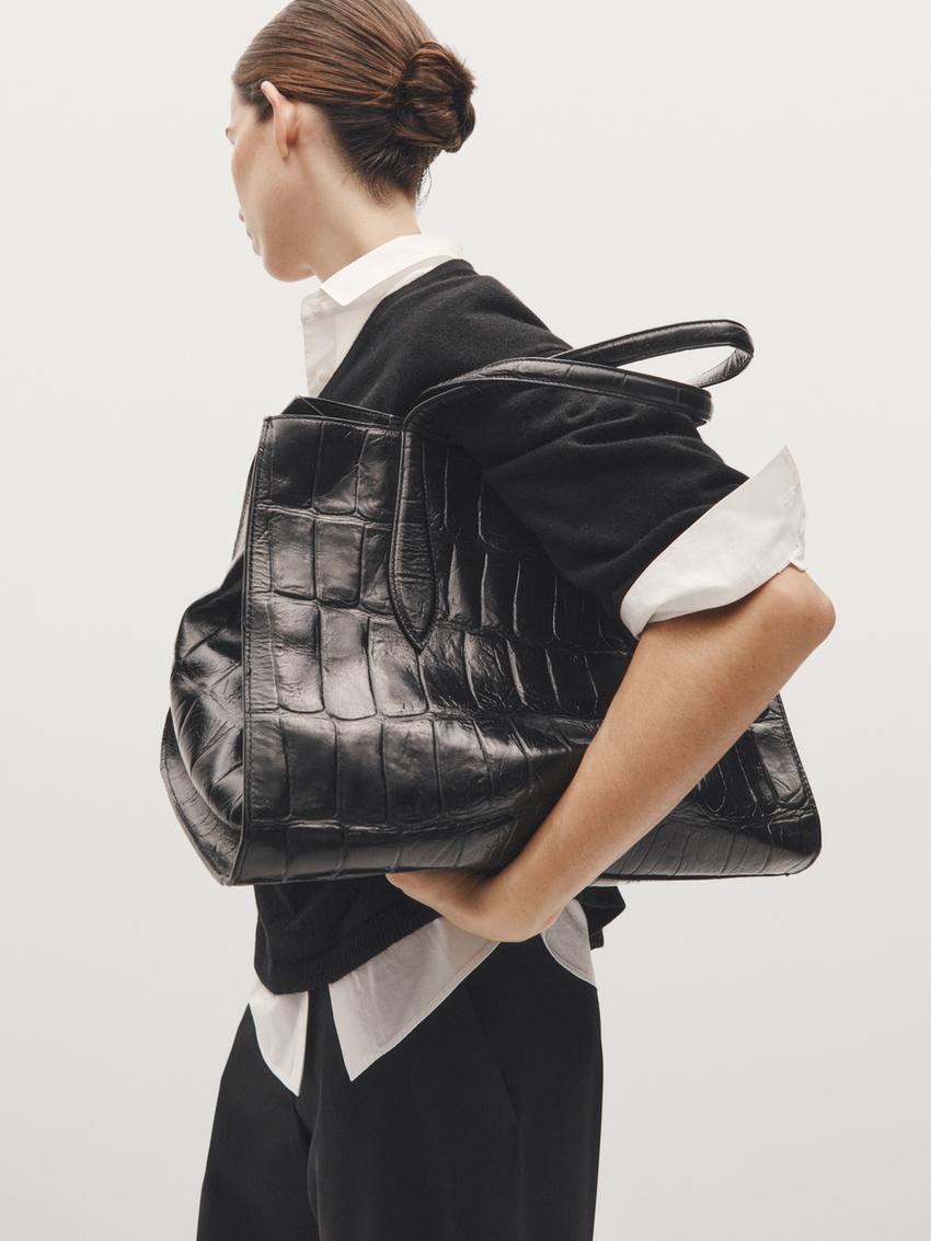 Maxi nappa leather MD ICON bag · Black · Bagsâ Andâ Backpacks | Massimo ...