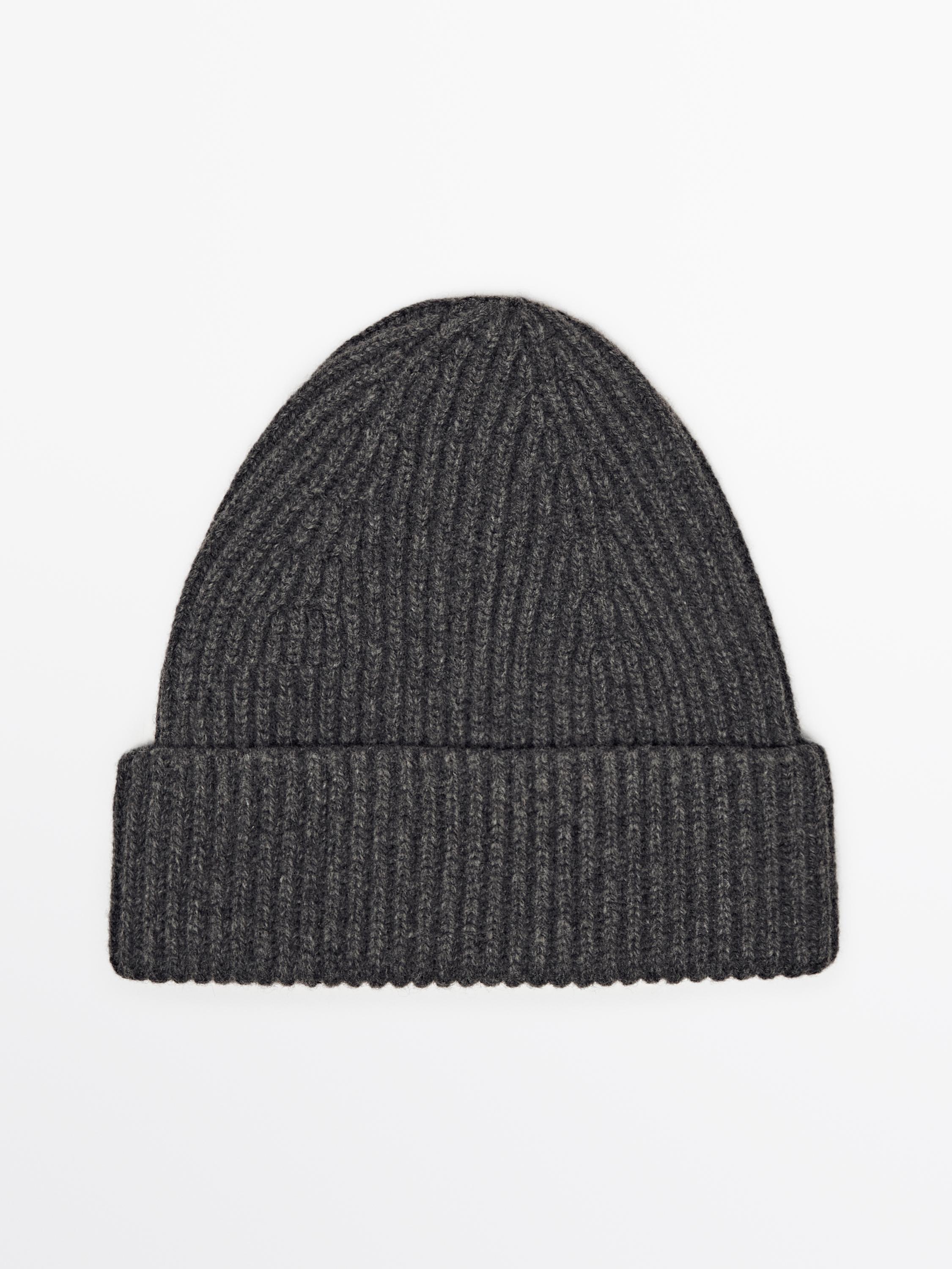 Cashmere wool cap · Γκρι Σκουρο, Μαυρο, Καφε-γκρι · Βερμουδες | Massimo ...