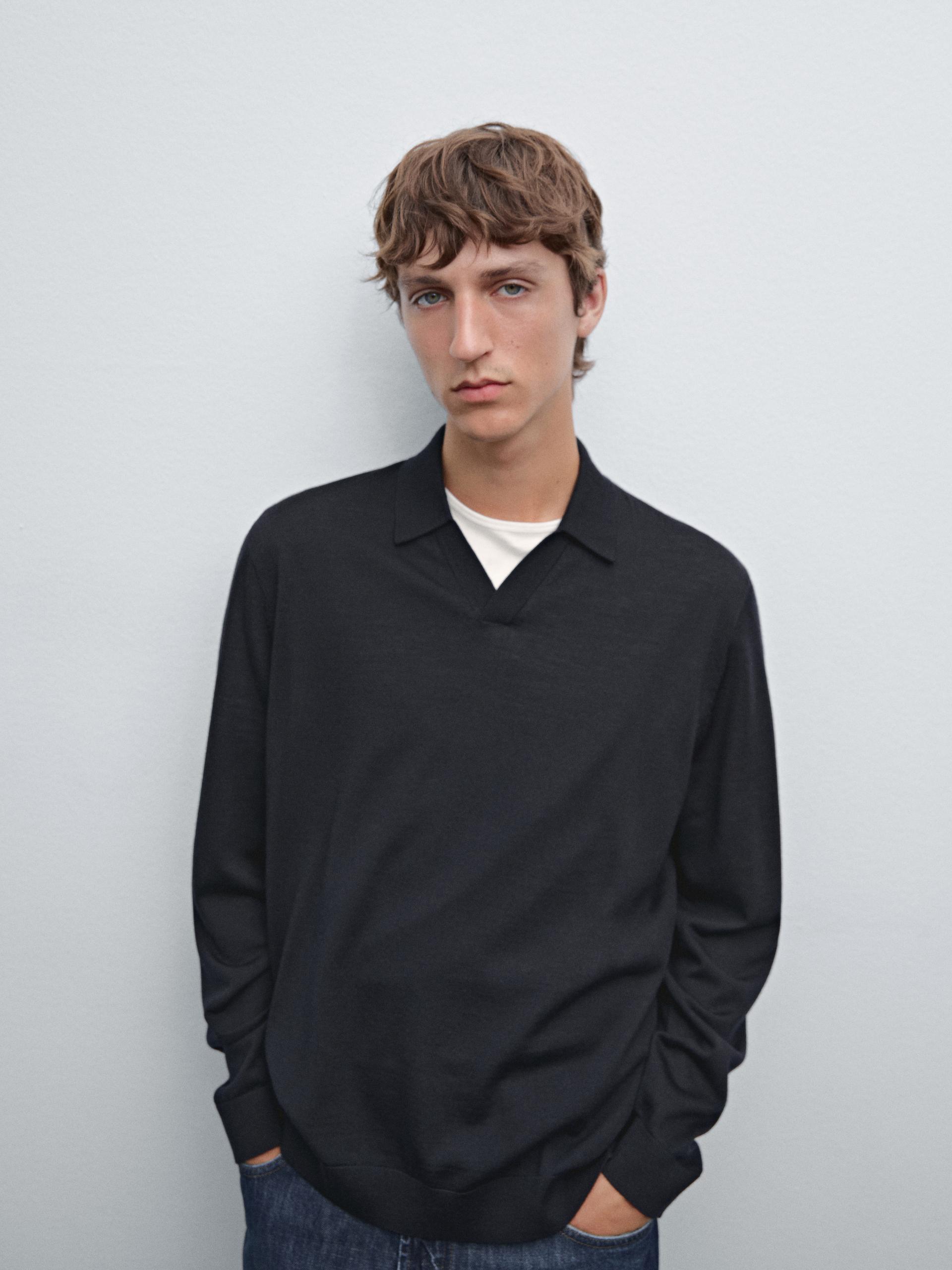 Polos en maille pour homme - Massimo Dutti - FR