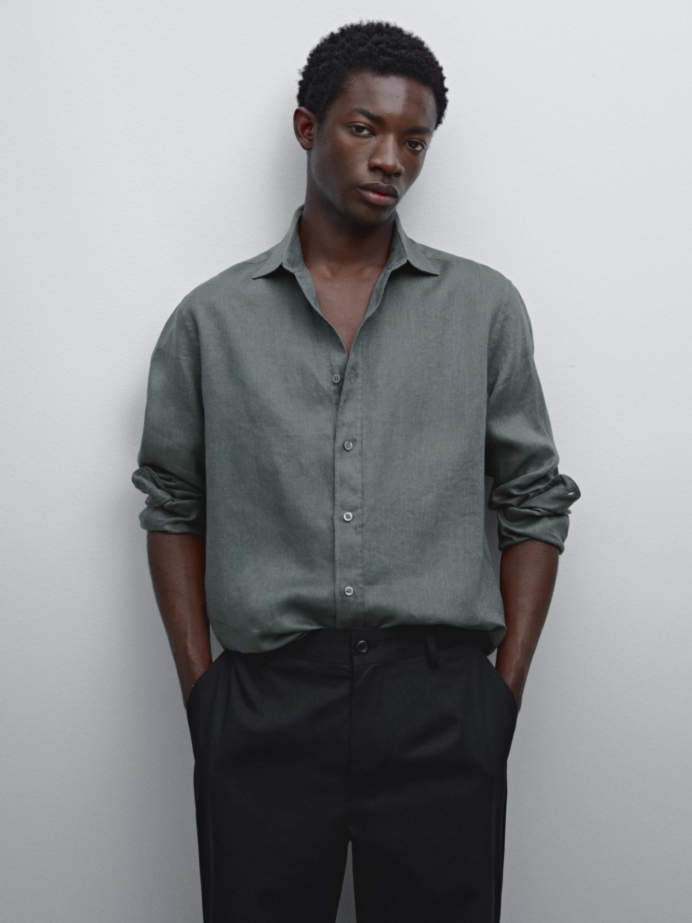 Camisas de linho de Homem - Massimo Dutti - PT