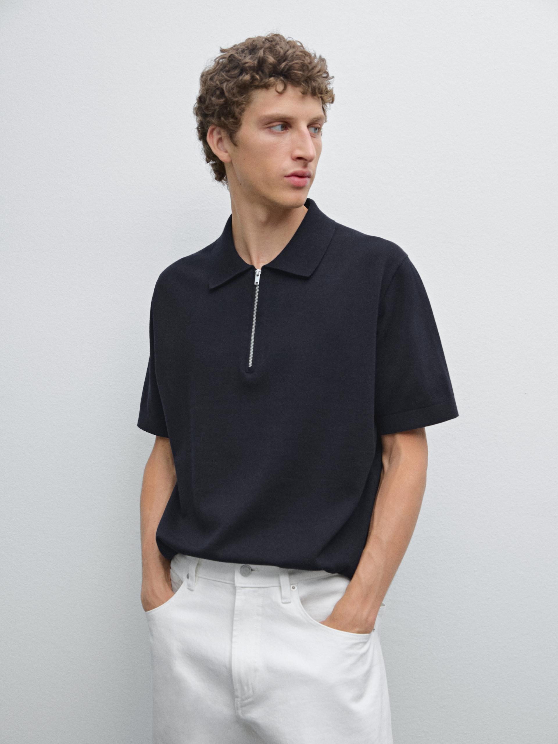 Polos en maille pour homme - Massimo Dutti - FR