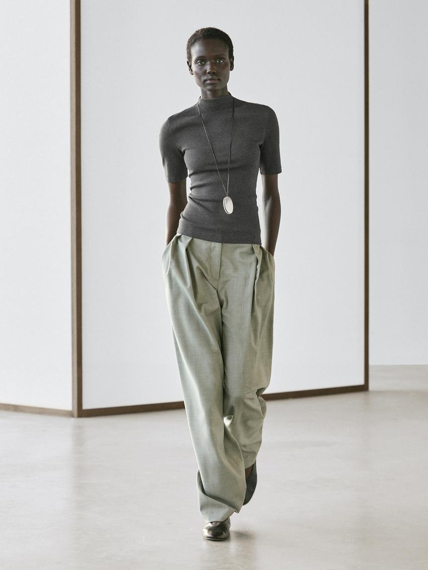 Camiseta manga corta mezcla algodón · Gris Antracita · Camiseta ...